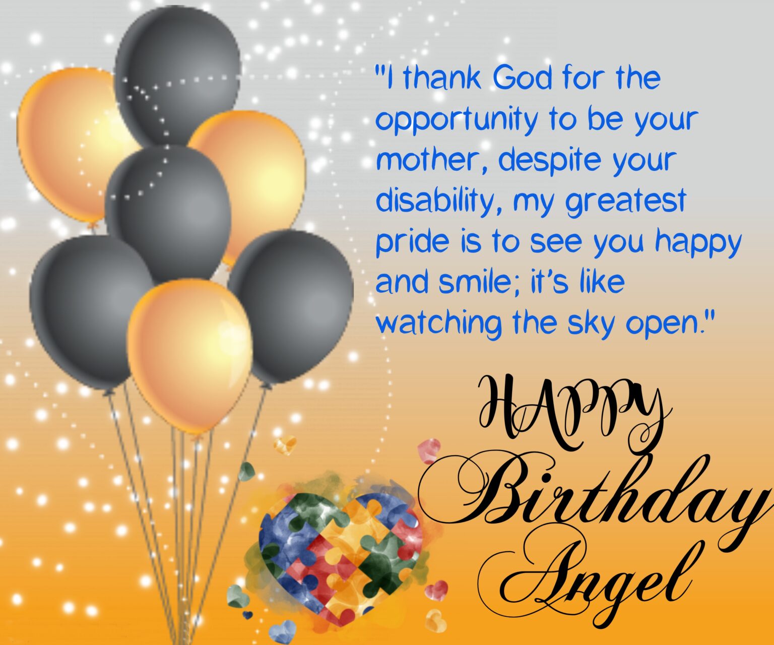 Birthday wishes for kids with Special Needs, Autistic, Down Syndrome ...
