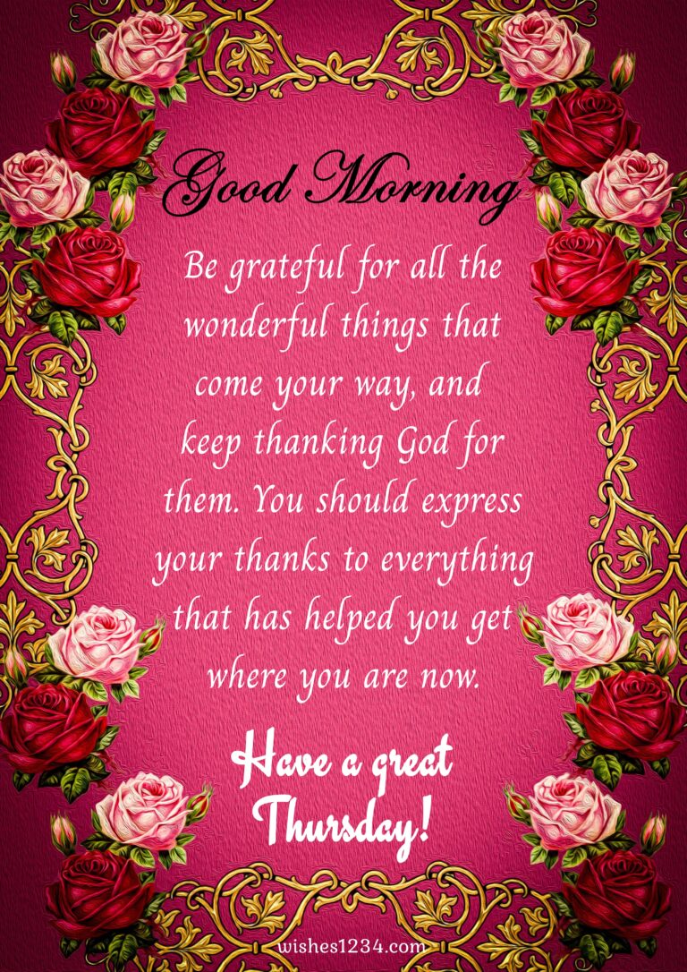 100+ Thursday quotes, blessings, wishes, messages with images