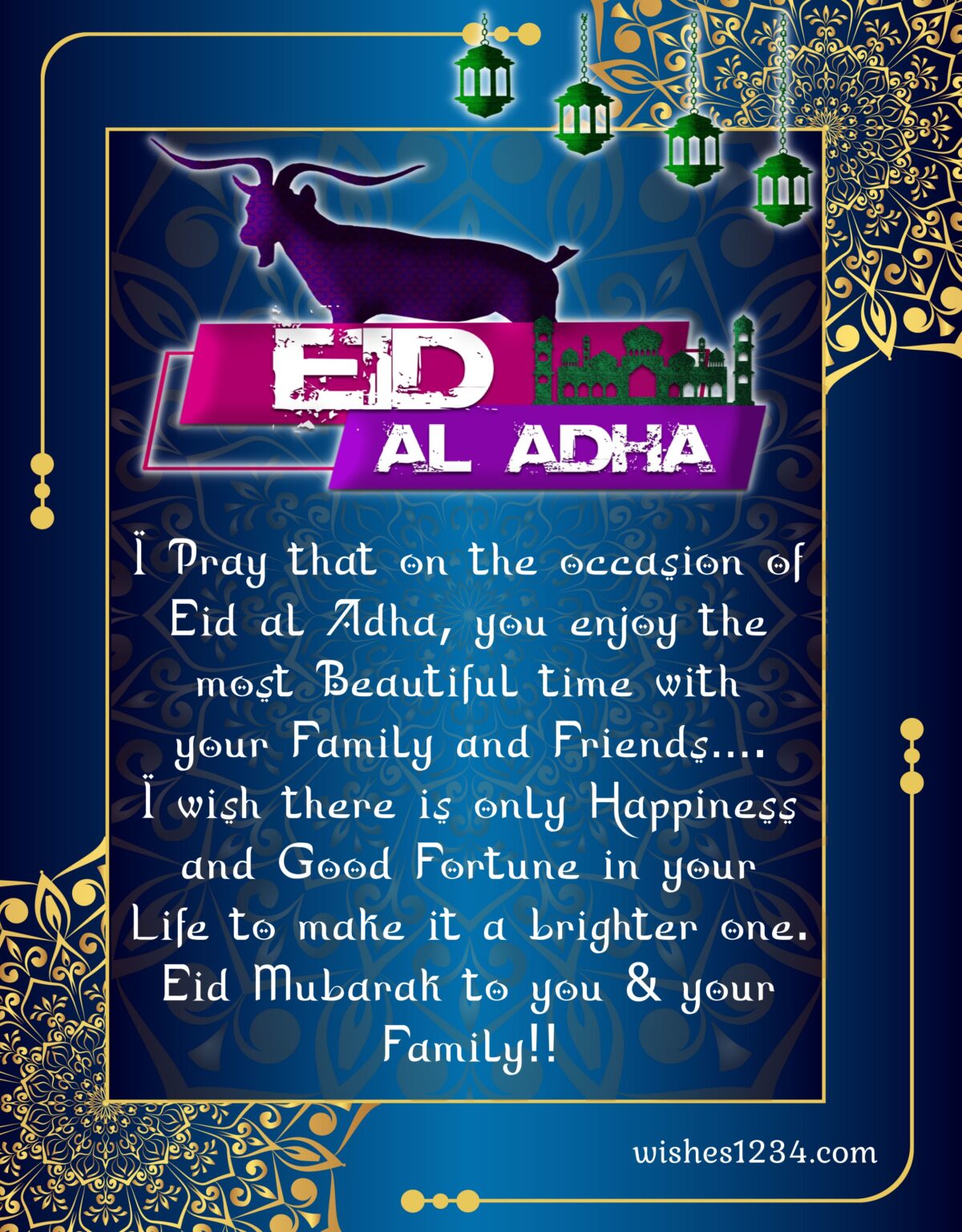 Happy Eid Al Adha Bakrid wishes images to share with loved ones this Bakrid