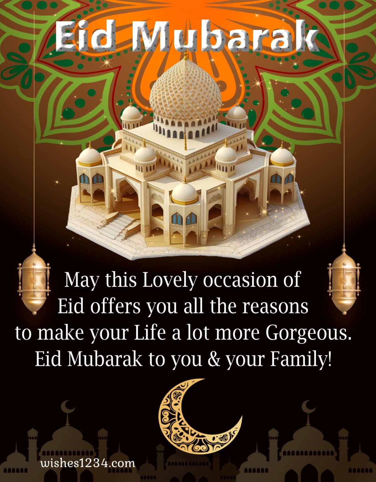 100+ Eid Mubarak Wishes, Messages and Greetings