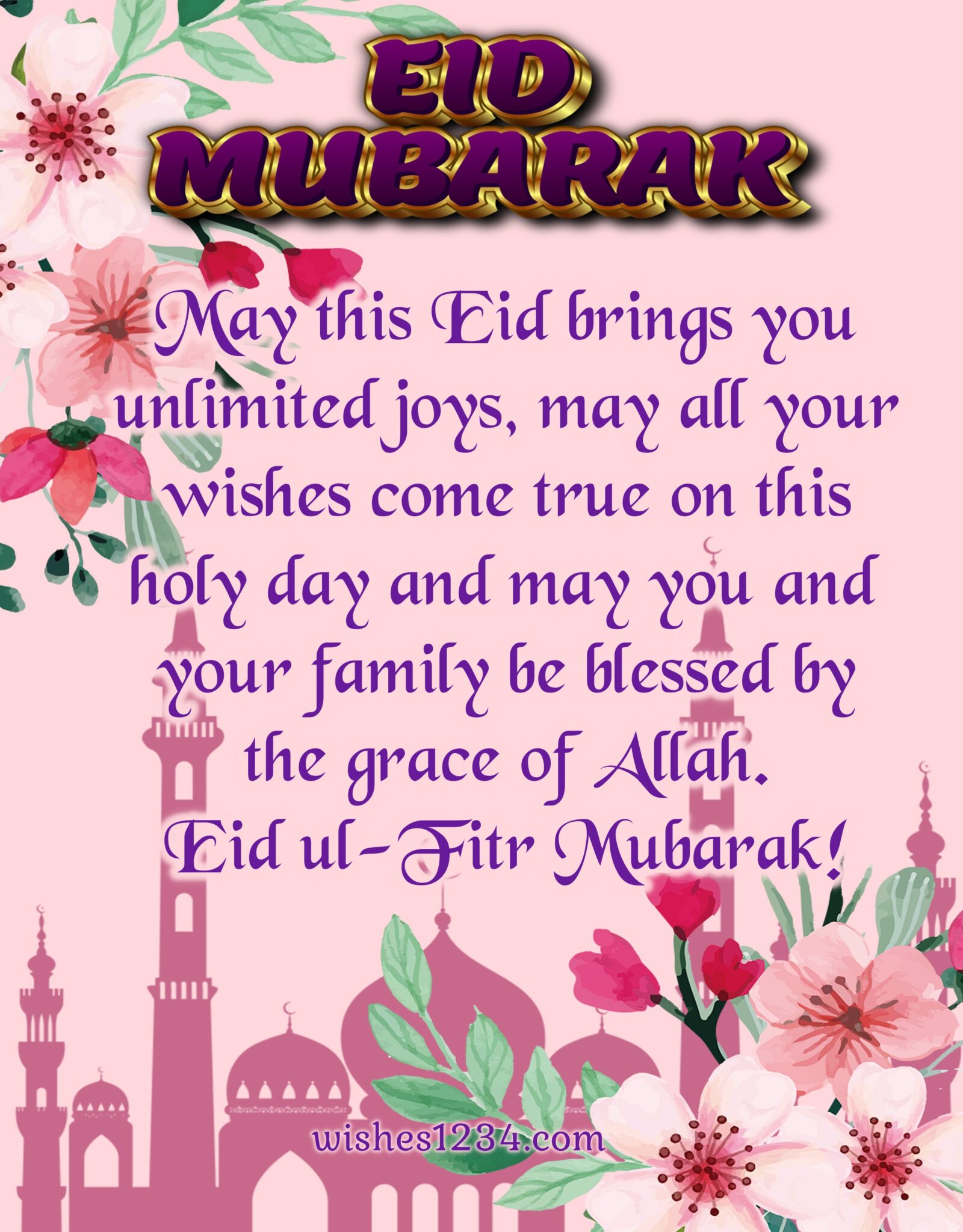100+ Eid Mubarak Wishes, Messages and Greetings