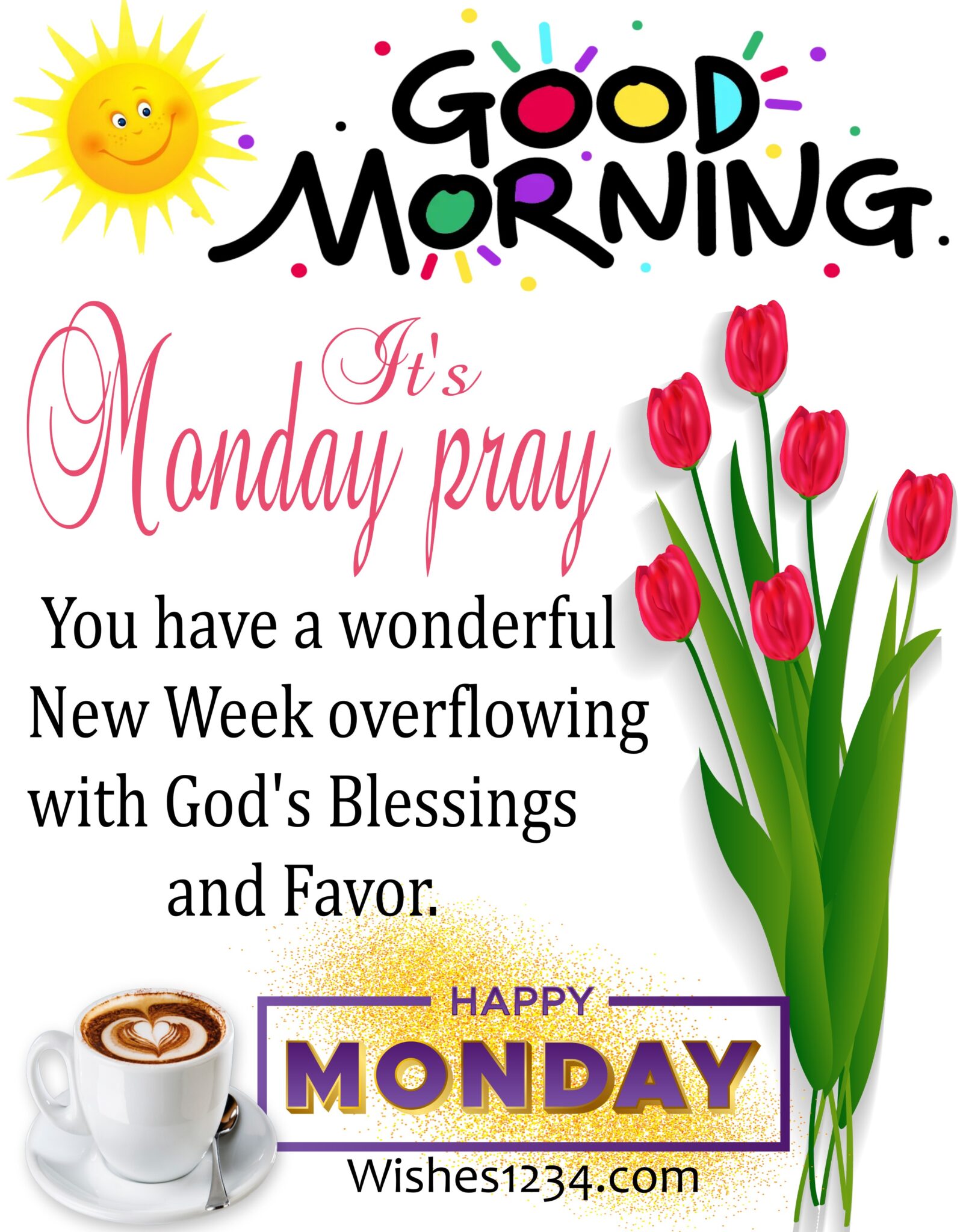75+ Monday Blessings images