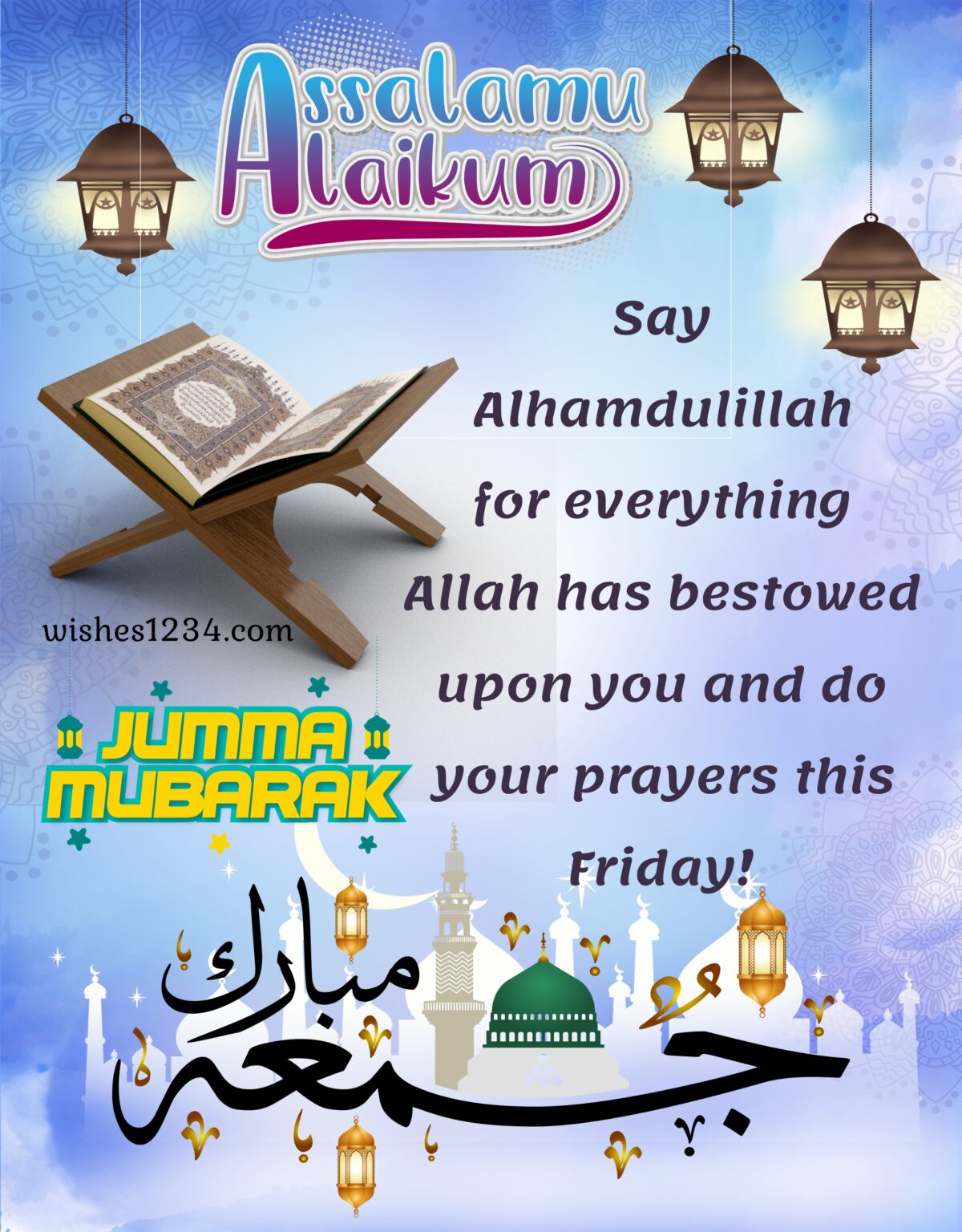 80+ Beautiful Jumma Mubarak Images With Quotes & Wishes