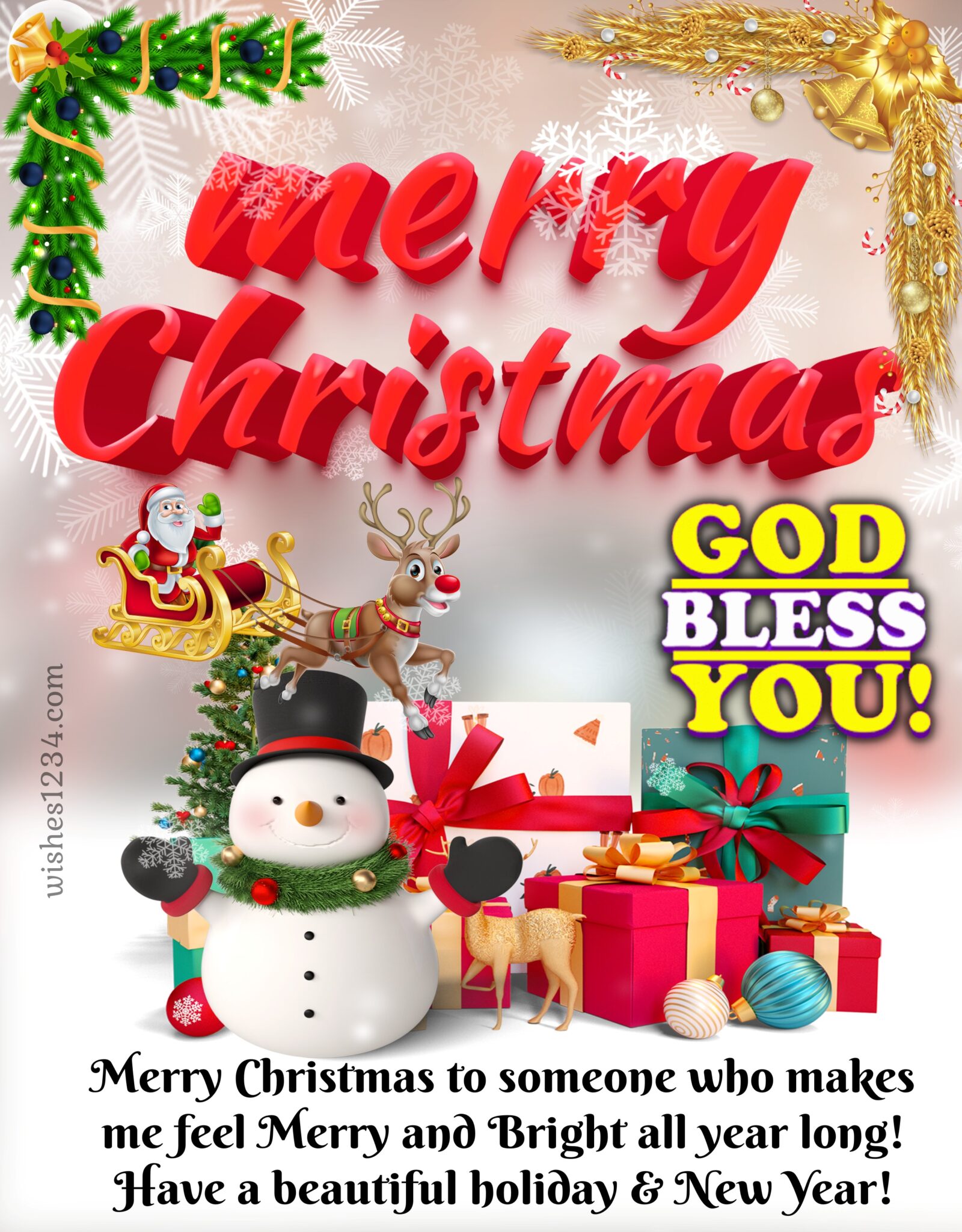 100+ Merry Christmas wishes with beautiful images