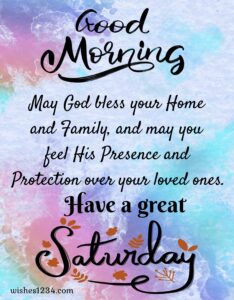 Good Morning Saturday Wishes and Blessings with Images