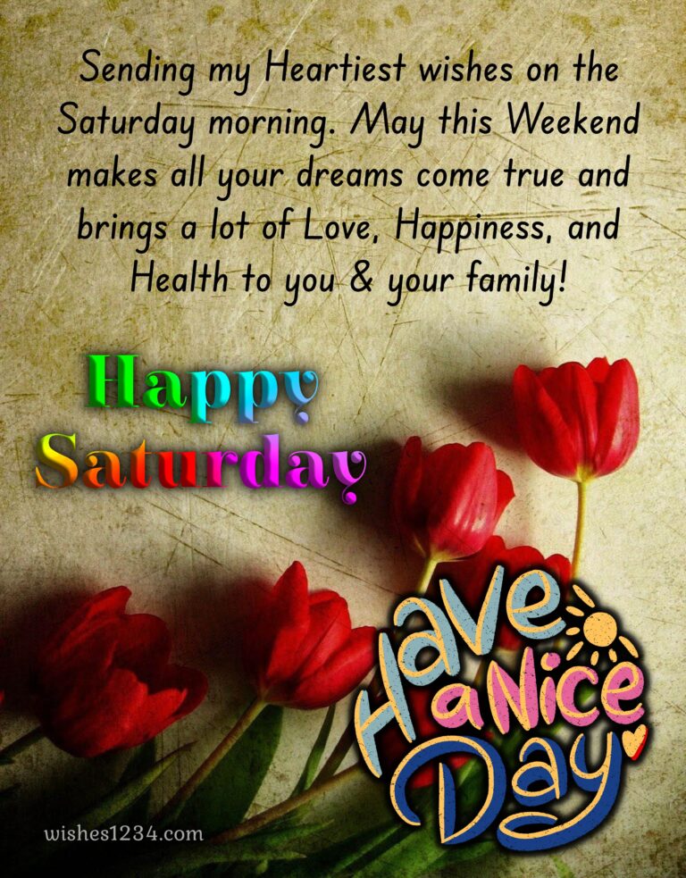Good Morning Saturday Wishes and Blessings with Images
