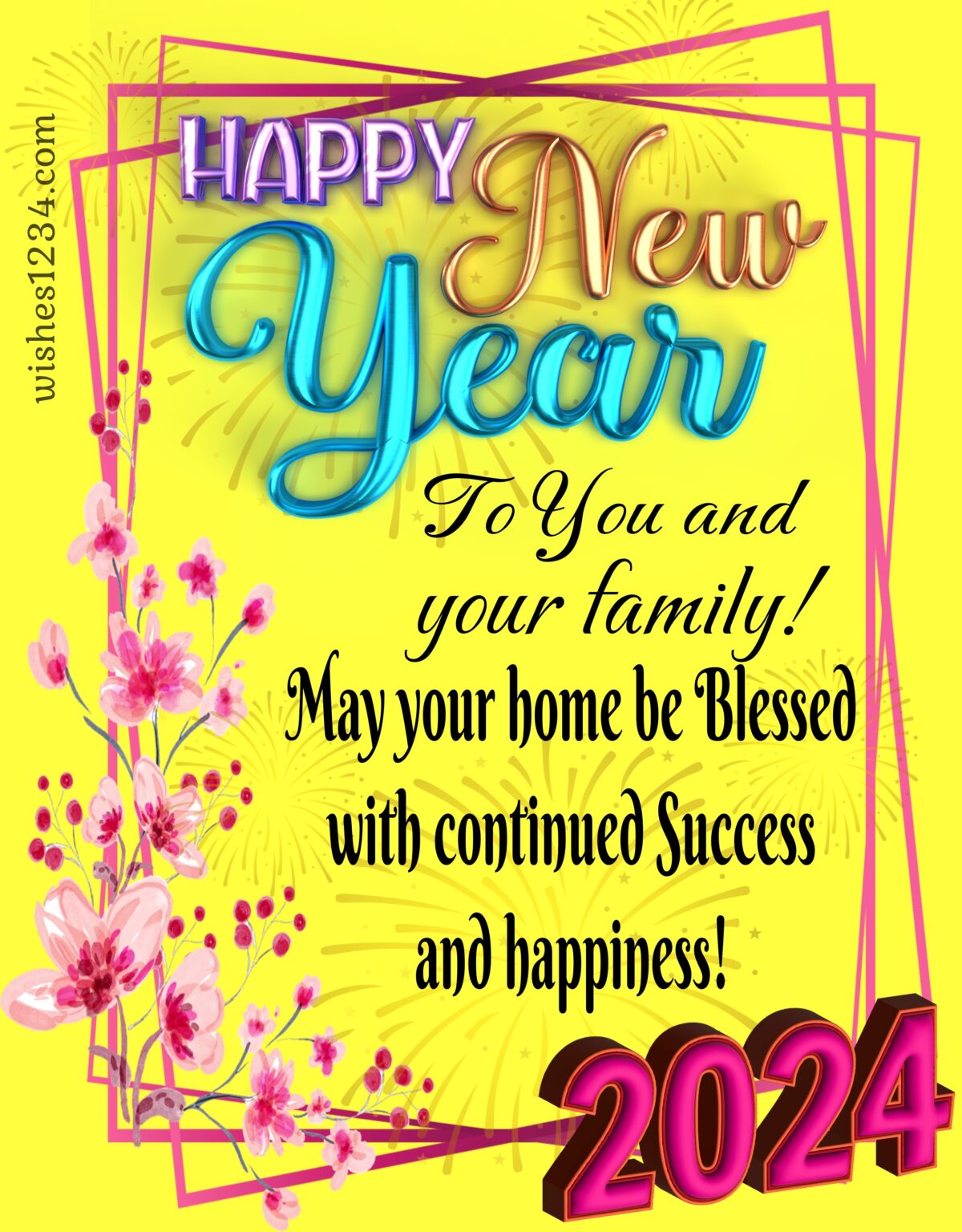 80+ Happy New Year 2024 Wishes and Images
