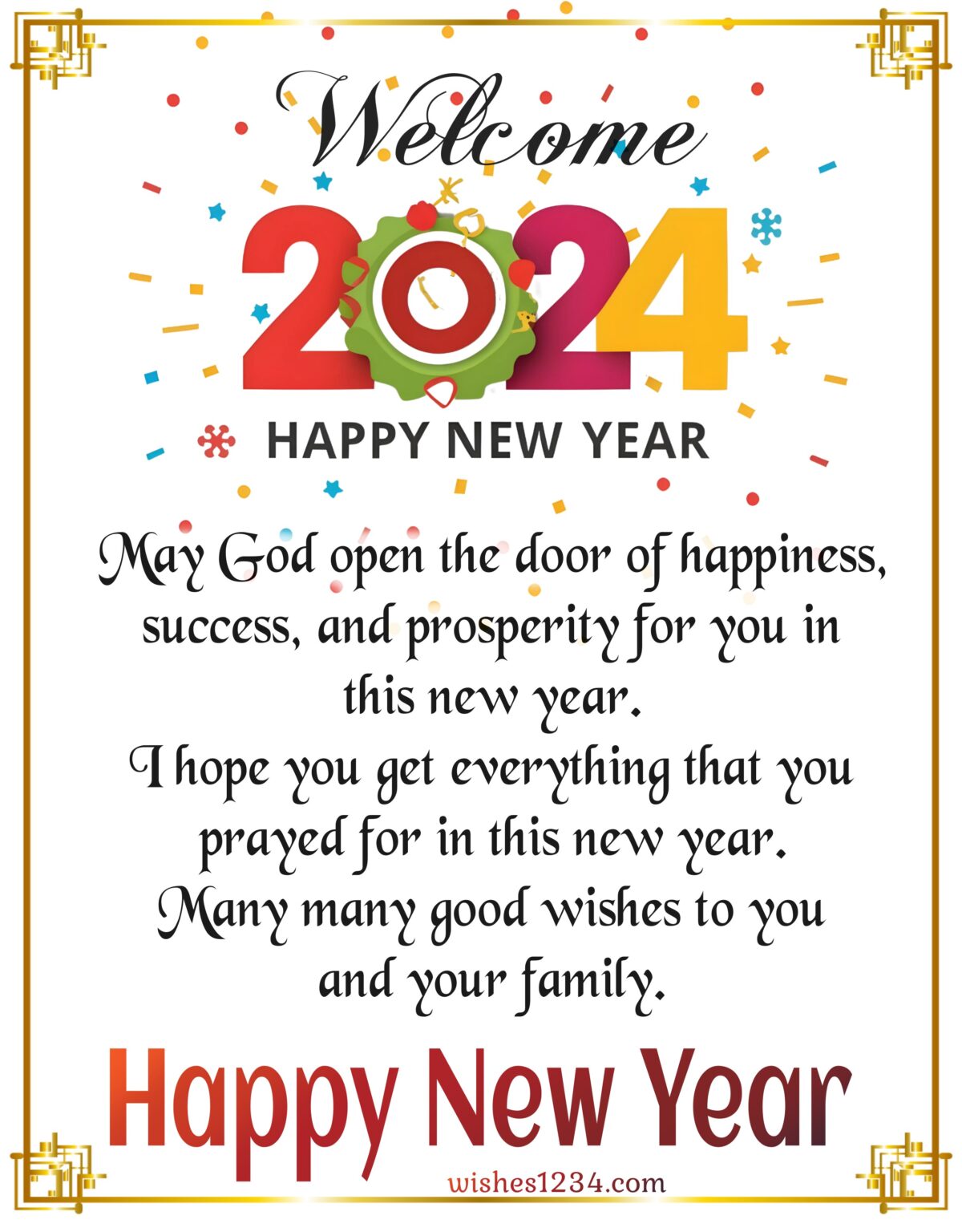 80+ Happy New Year 2024 Wishes and Images