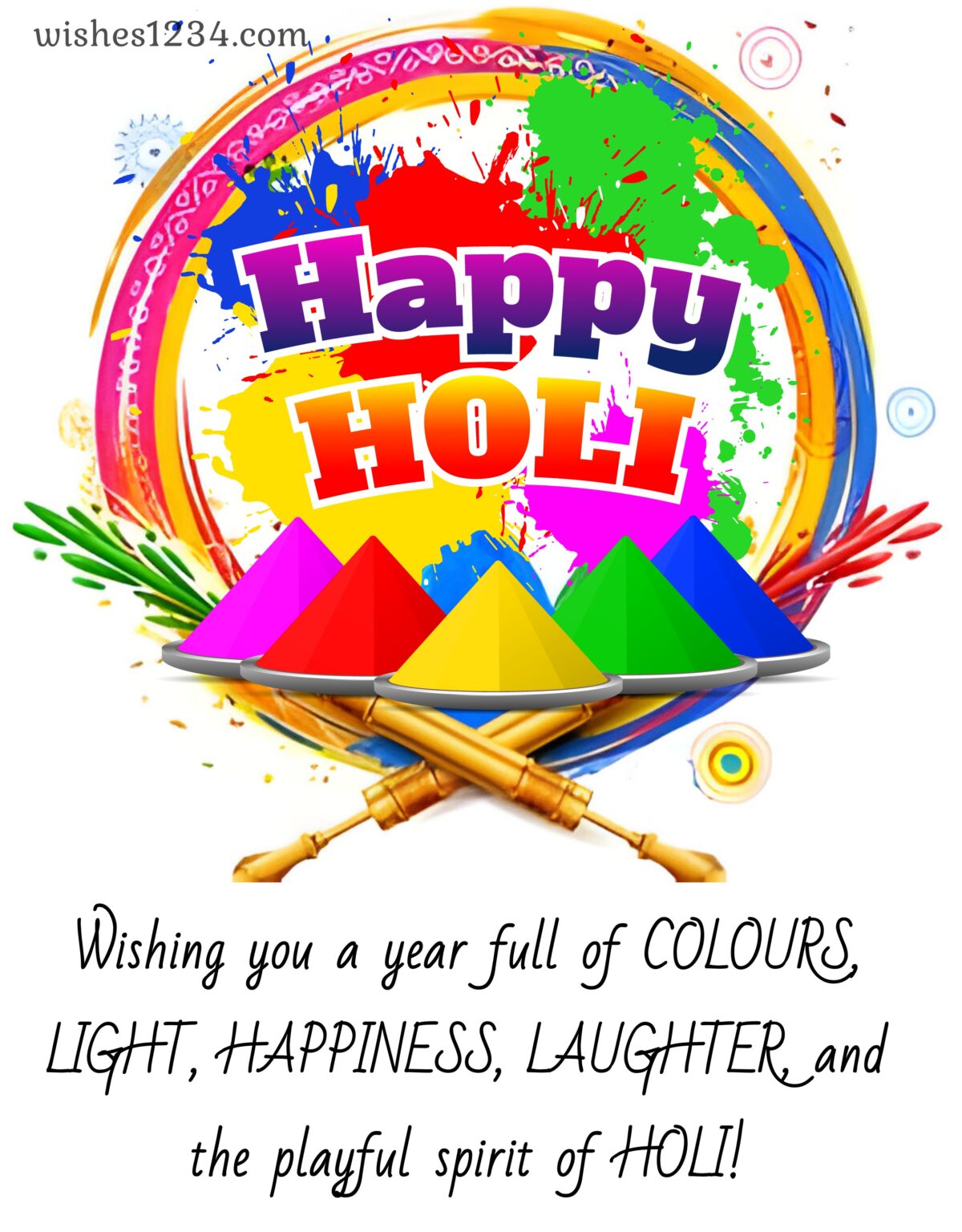 Holi Greetings, wishes and Images