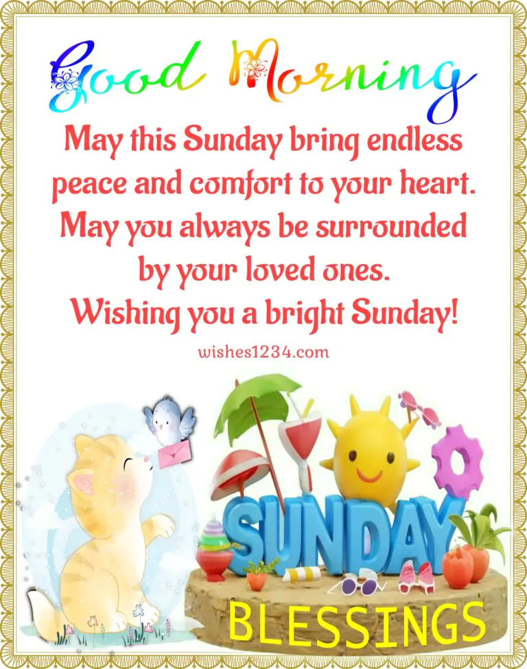 60+ Beautiful Sunday Quotes and wishes with images