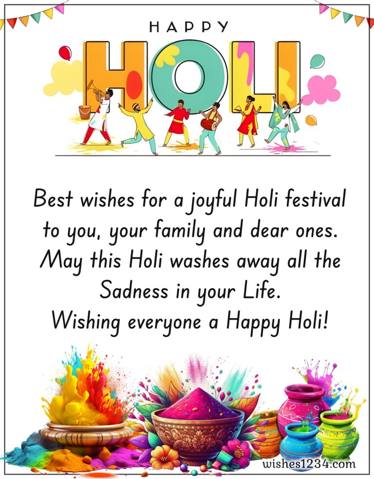 Holi Greetings, wishes and Images