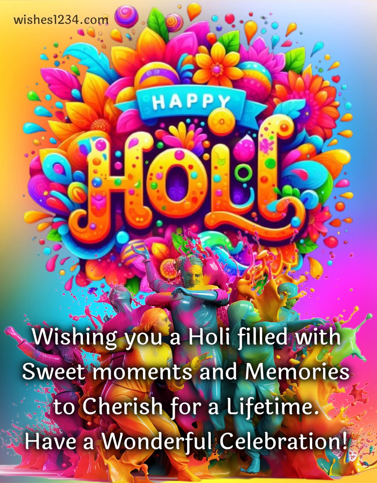Holi Greetings, wishes and Images