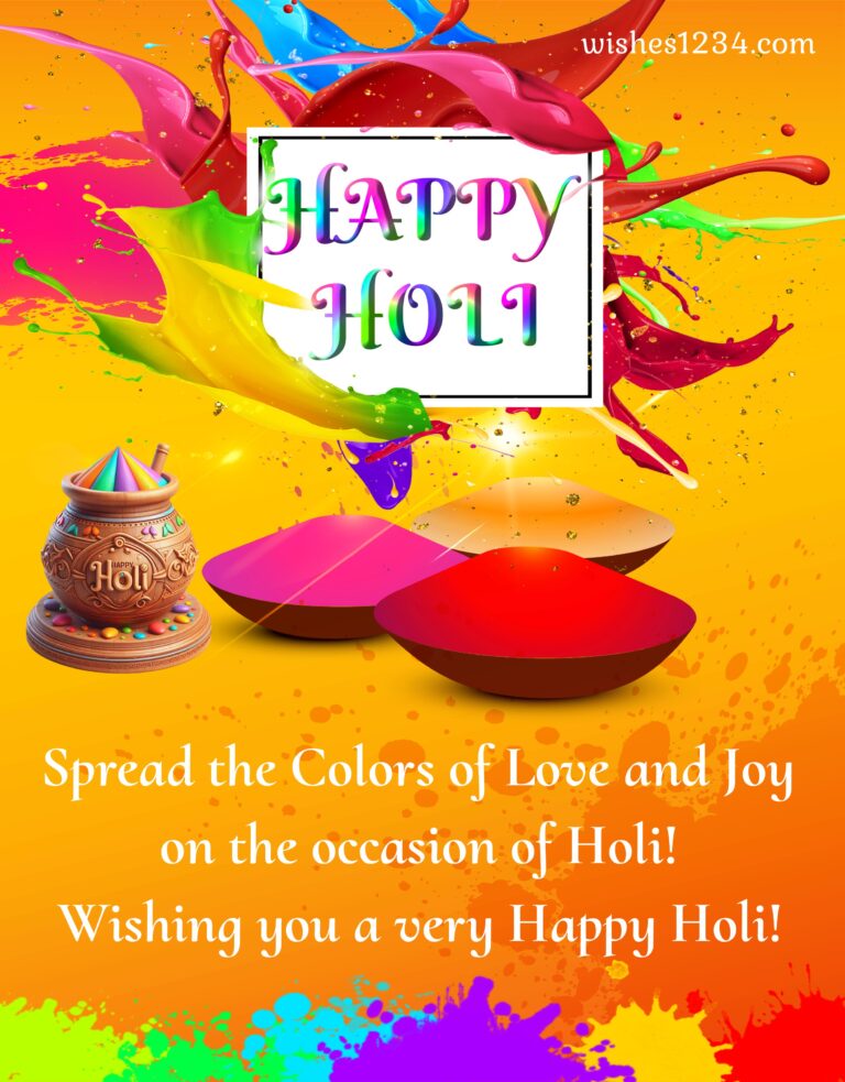 Holi Greetings, wishes and Images