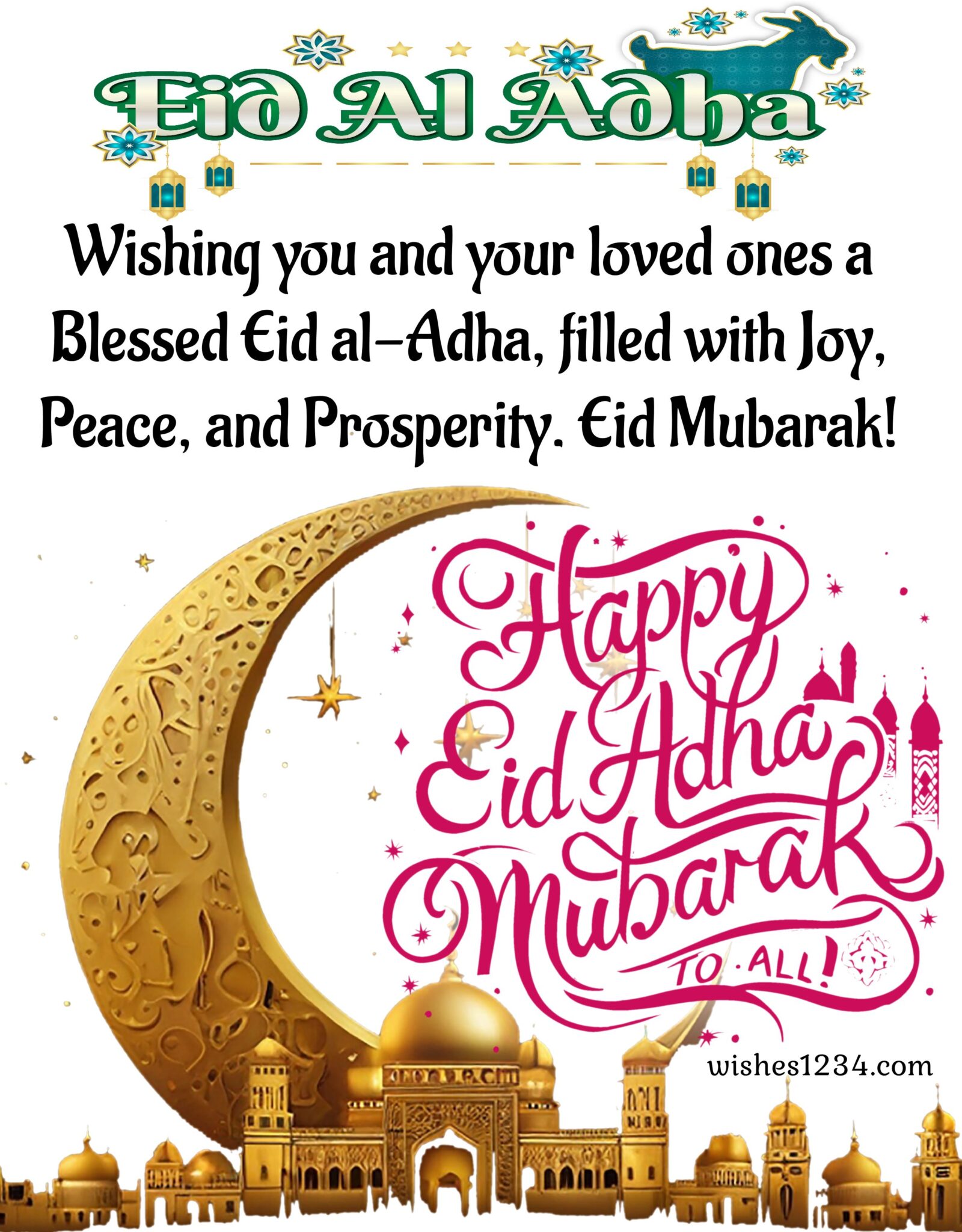 Happy Eid al Adha 2024-Eid Mubarak wishes, messages, quotes, images