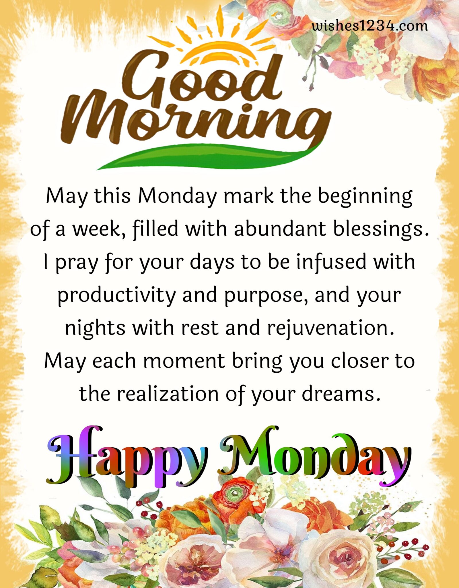 Monday Blessings Quotes Prayers with Images