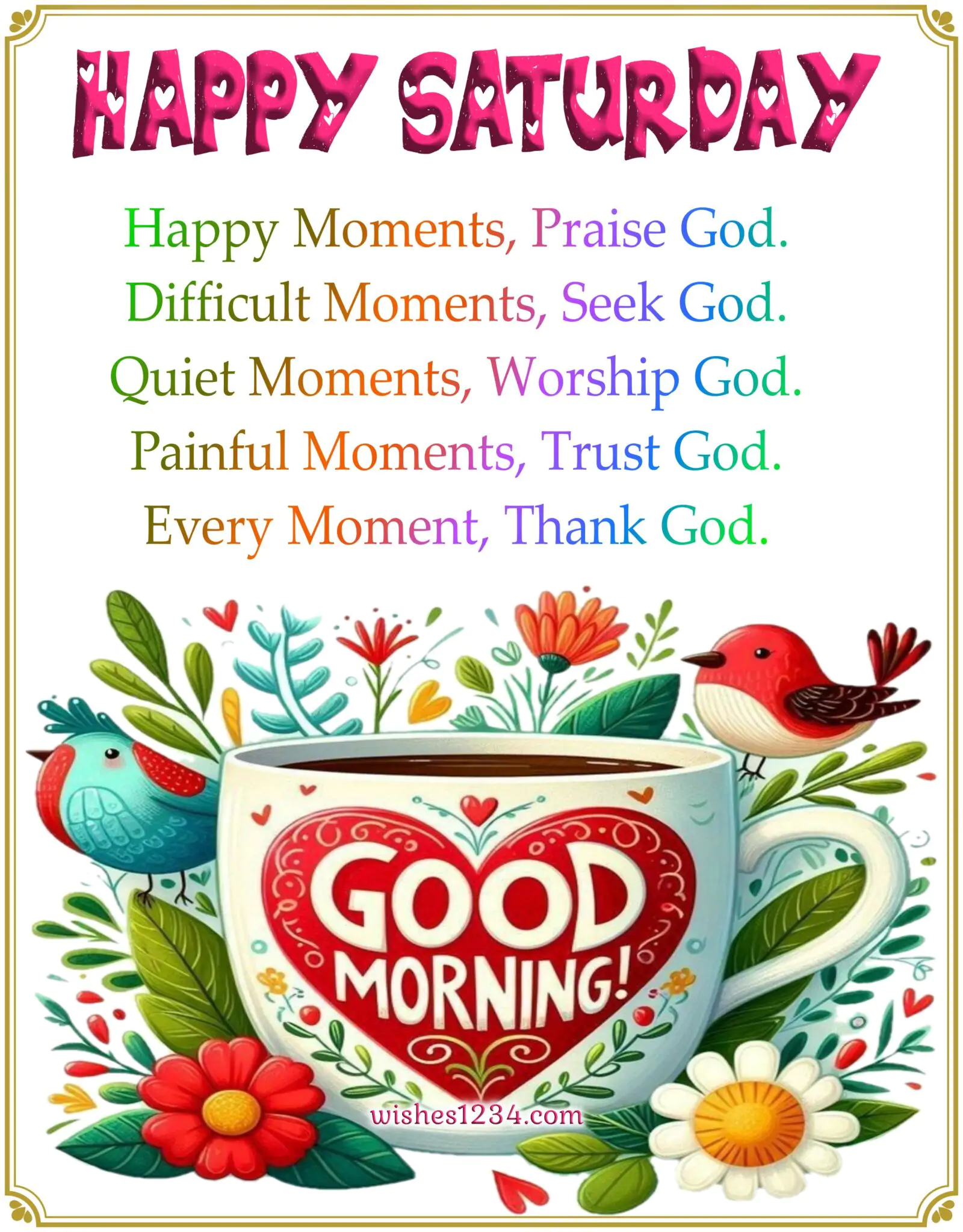 Happy Saturday Blessings, Wishes, and Quotes with beautiful images.