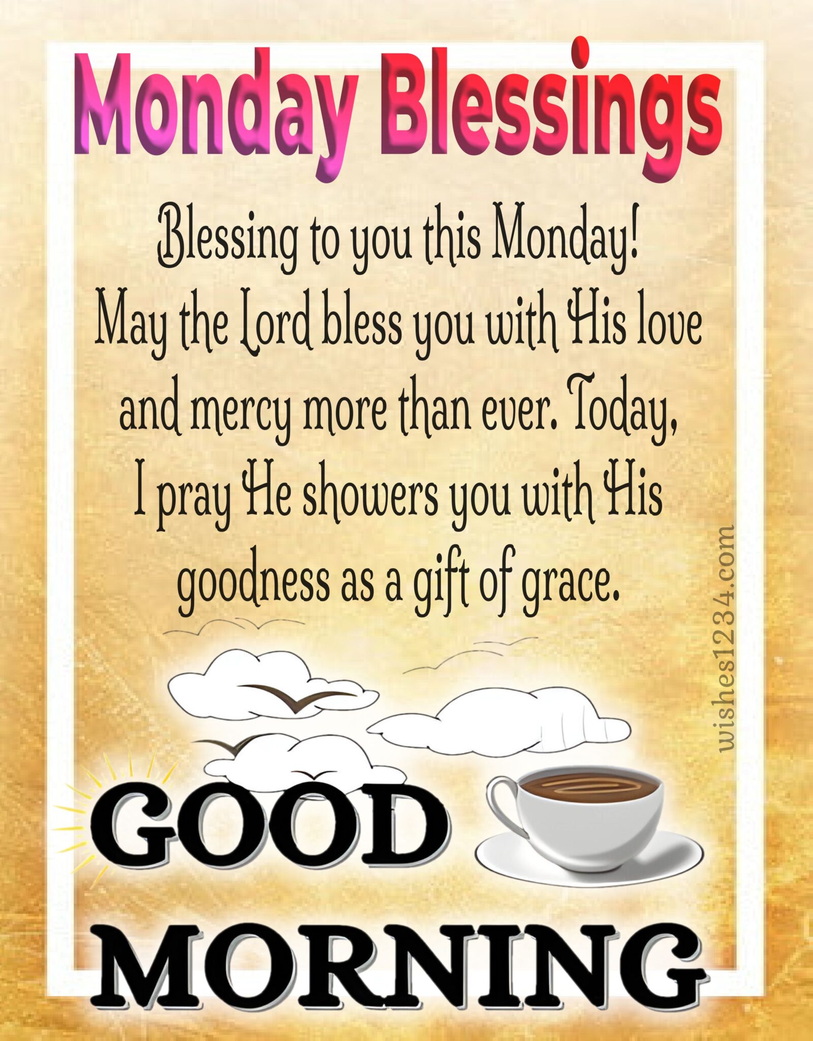 Monday Blessings Quotes Prayers with Images