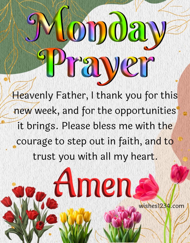 Monday Blessings Quotes Prayers with Images