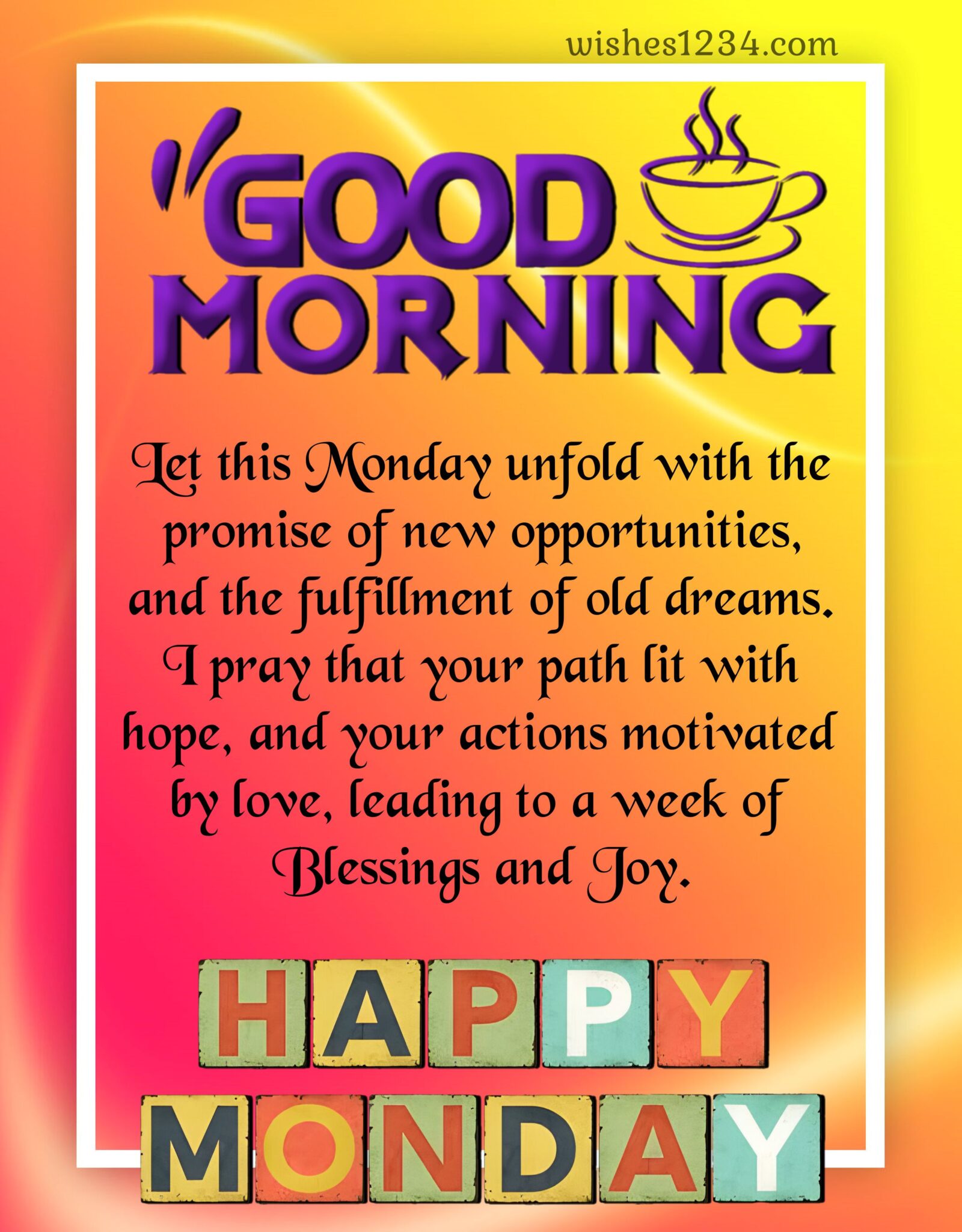 Monday Blessings Quotes Prayers with Images