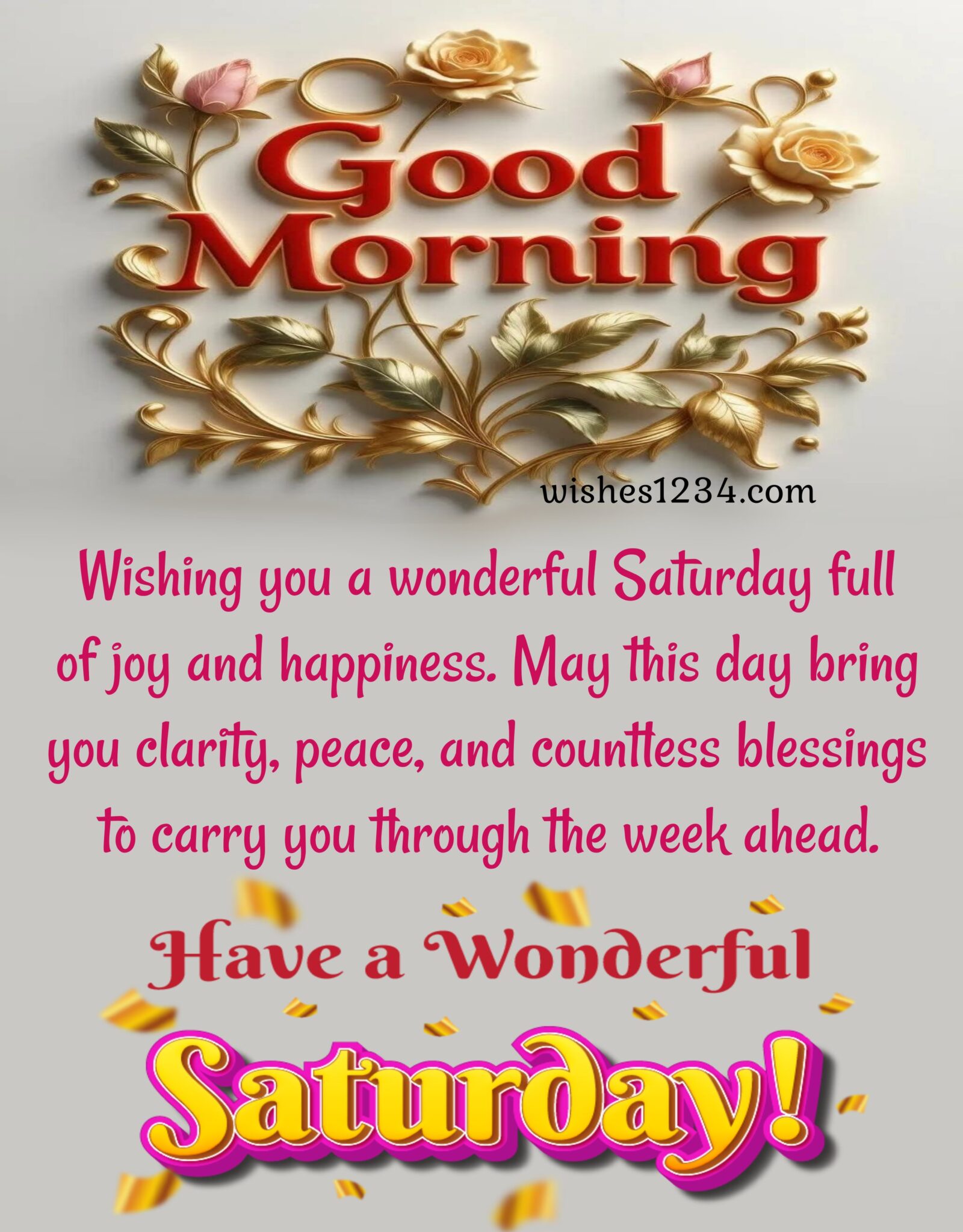 Happy Saturday Blessings, Wishes, and Quotes with beautiful images.