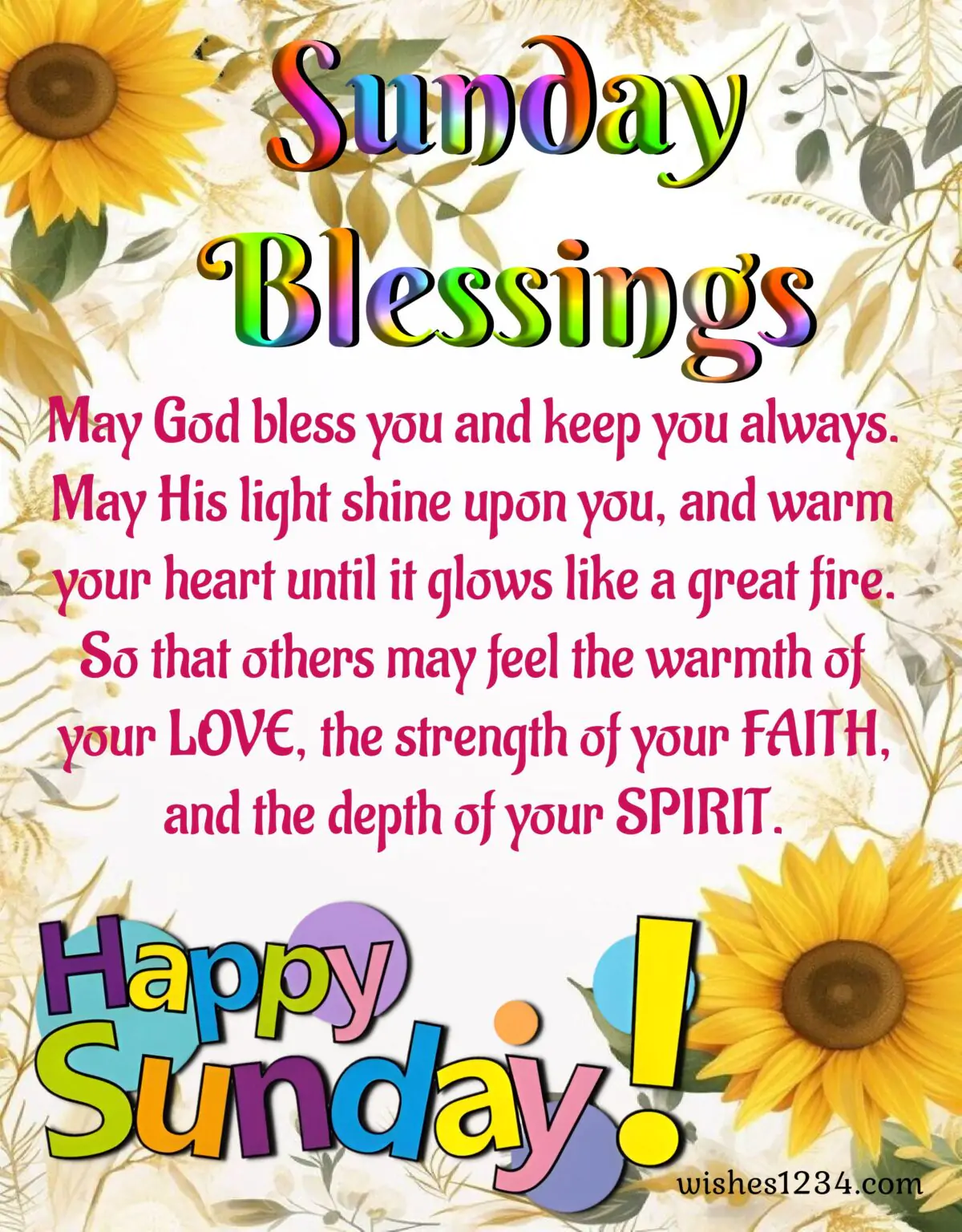 Happy Sunday Blessings, Quotes, Images and Prayers