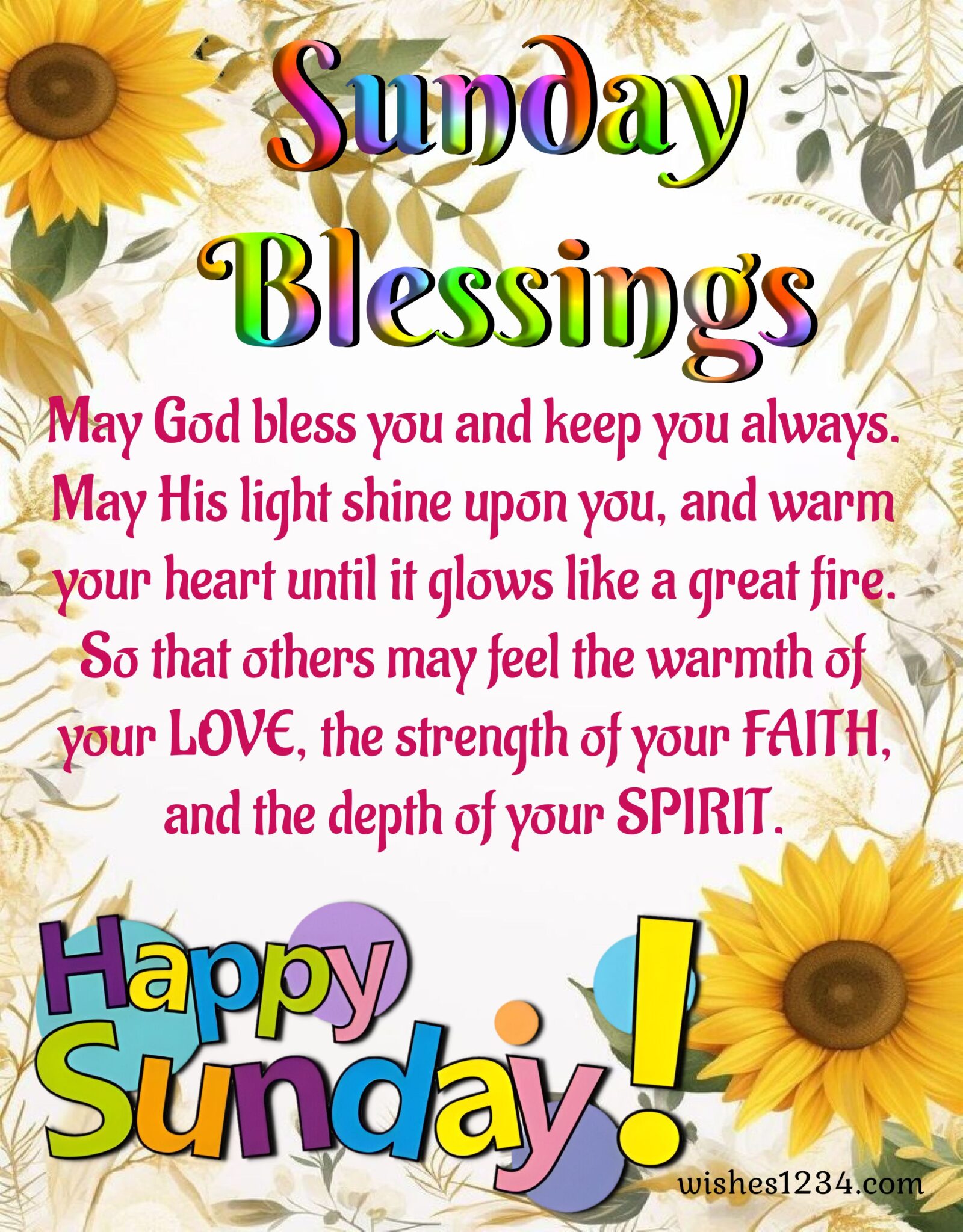 Happy Sunday Blessings, Quotes, Images and Prayers