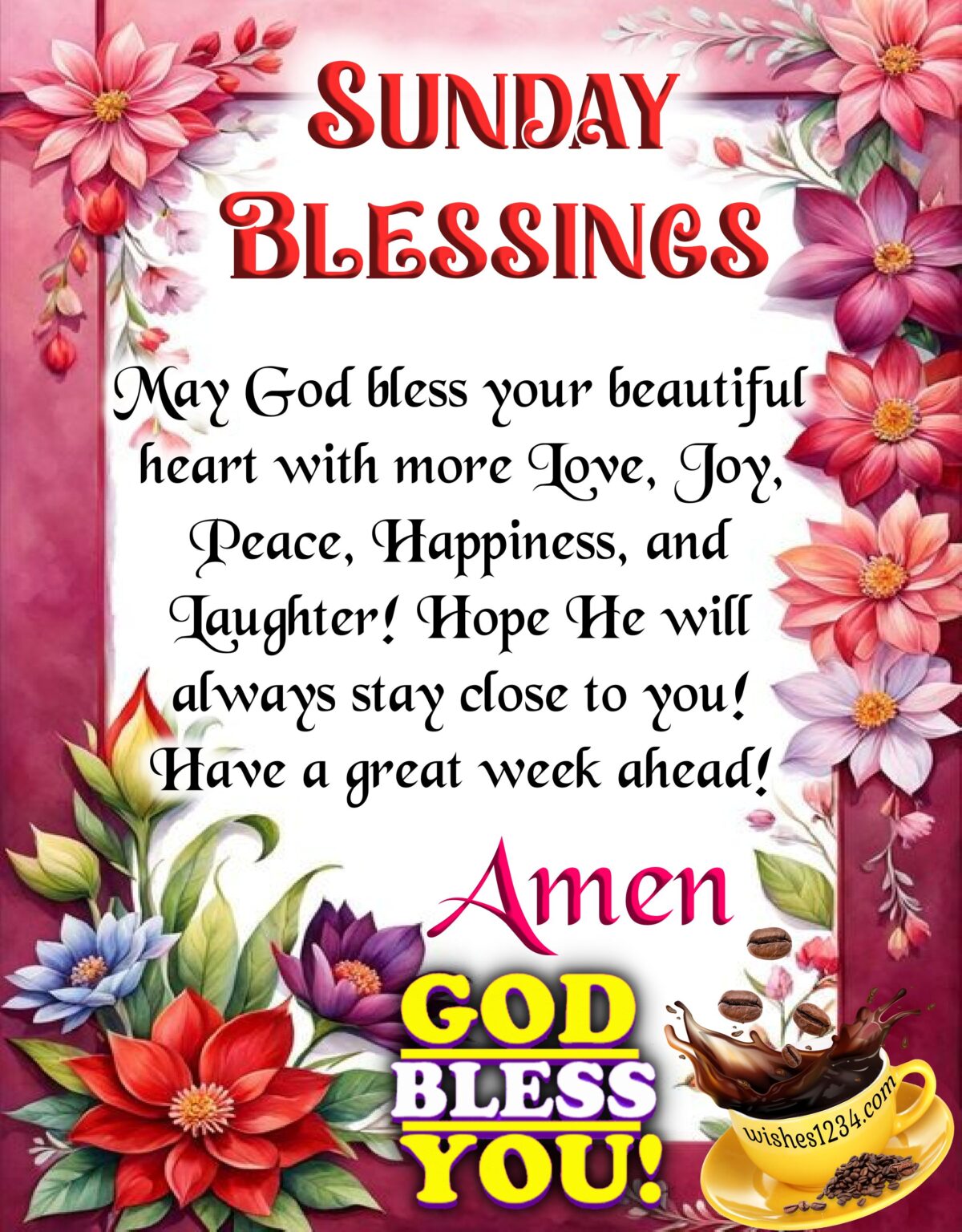 Happy Sunday Blessings, Quotes, Images and Prayers