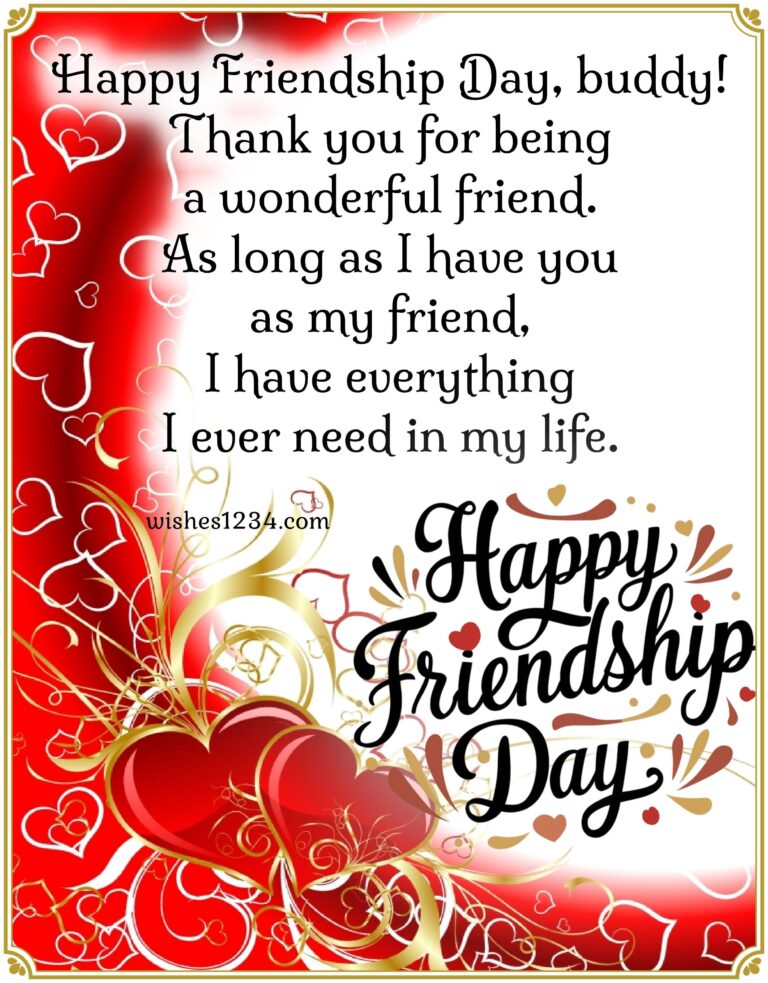 Happy Friendship Day Wishes, Quotes and Messages 2024