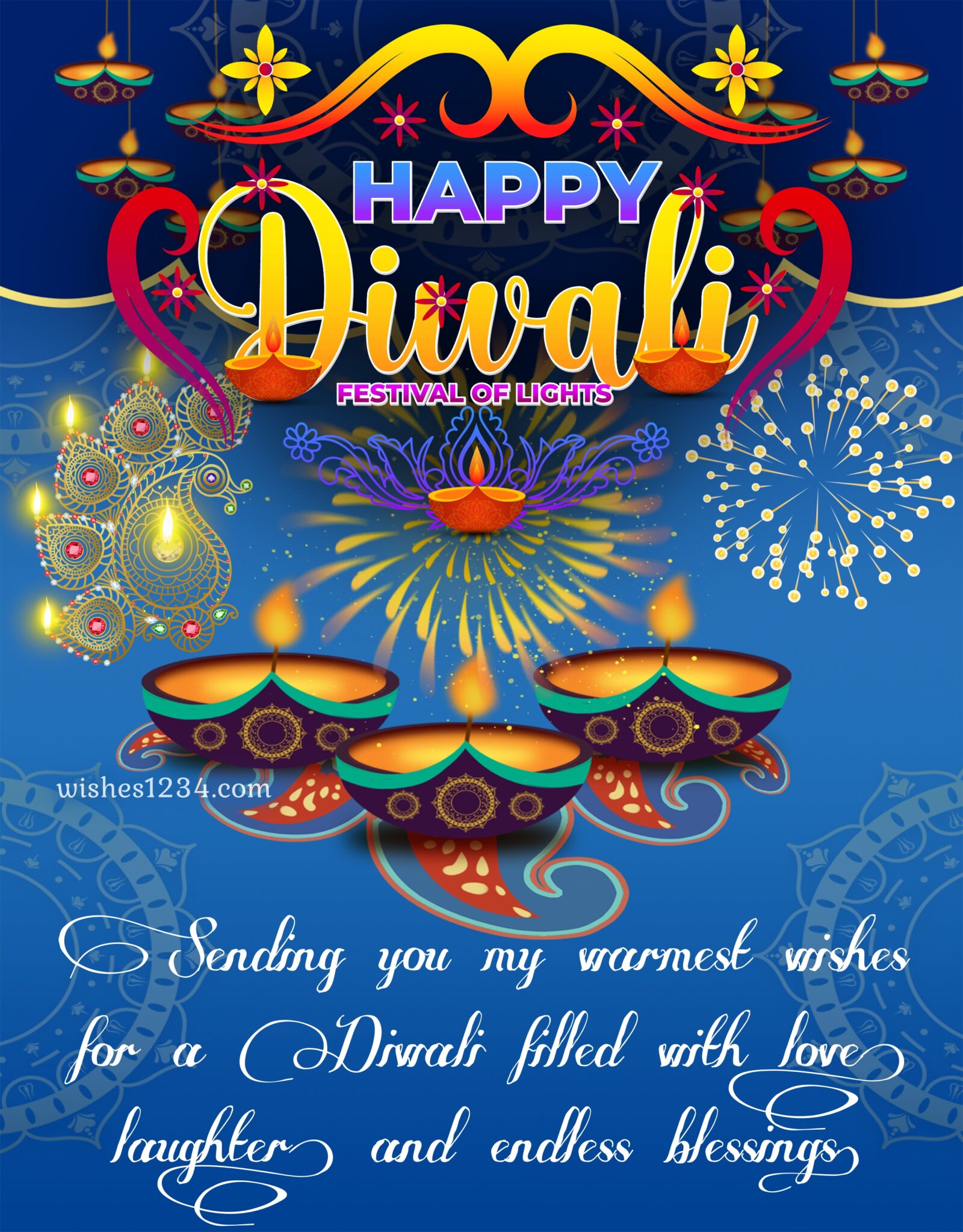 Happy Diwali Wishes, Greetings, Messages, Quotes and Images for 2024