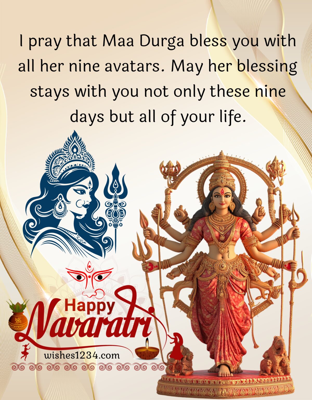 Happy Navratri and Durga puja Wishes, Messages, Quotes & Status for ...