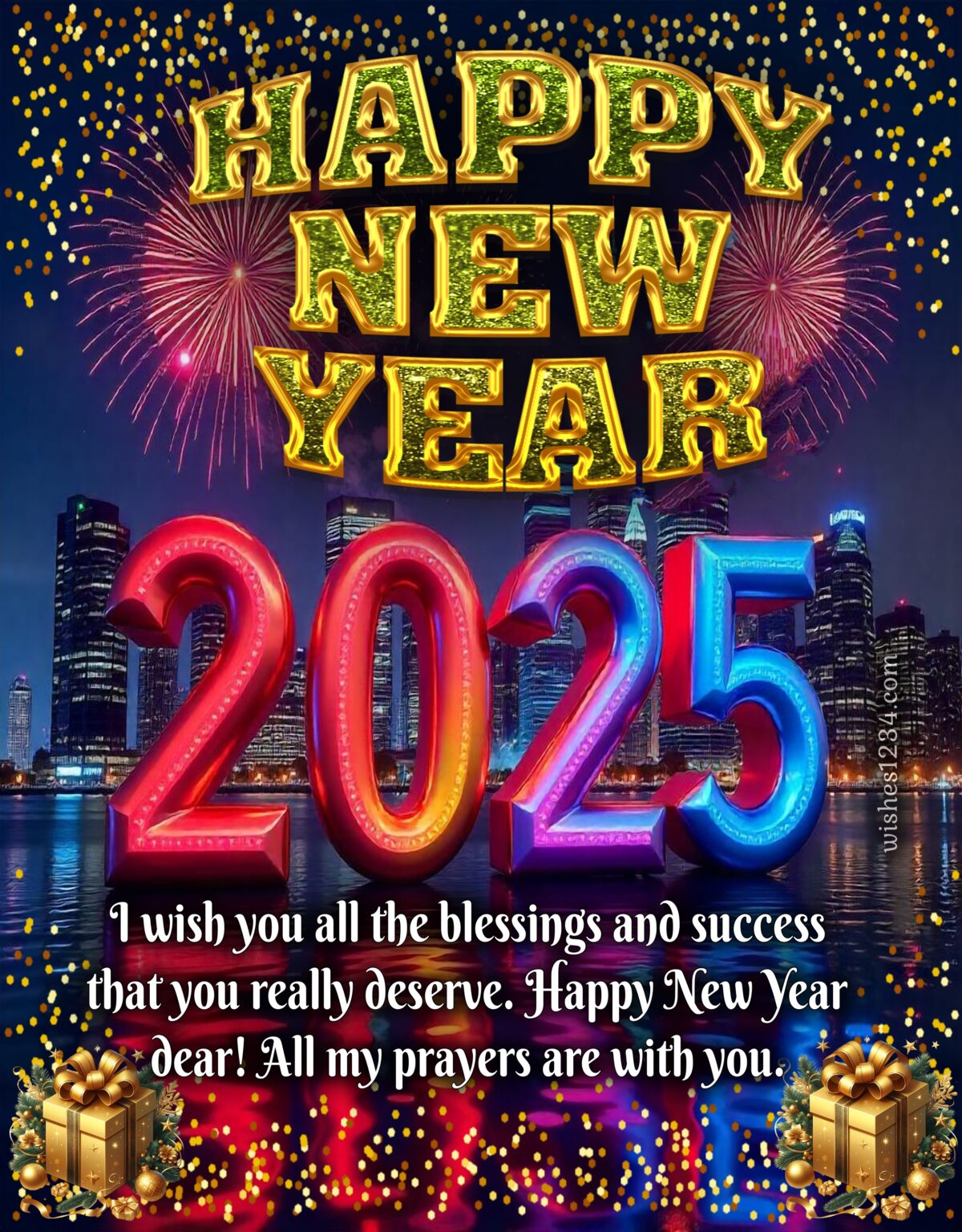 Happy New Year 2025 Wishes and Messages with Images.