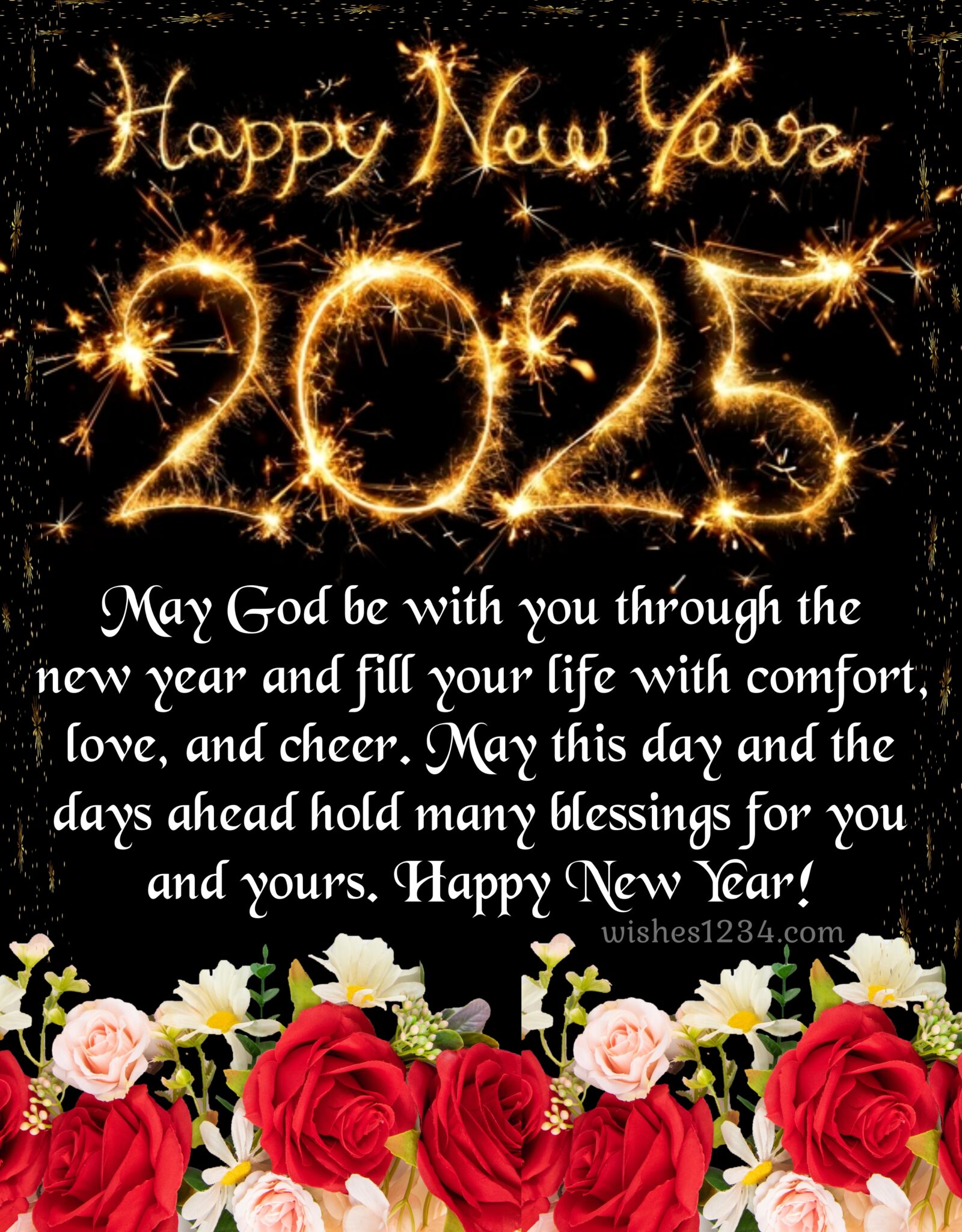 Happy New Year 2025 Wishes and Messages with Images.