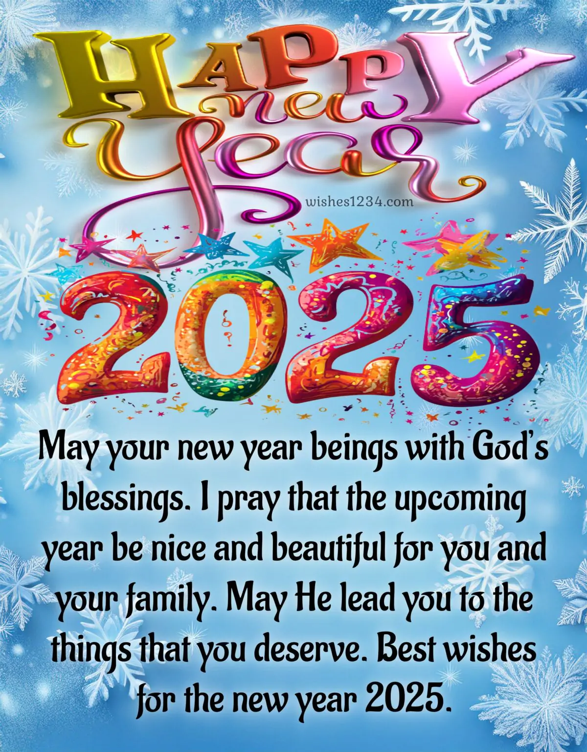 Happy New Year 2025 Wishes and Messages with Images.
