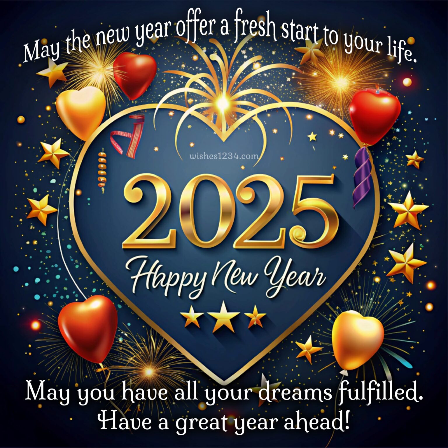 Happy New Year 2025 Wishes and Messages with Images.