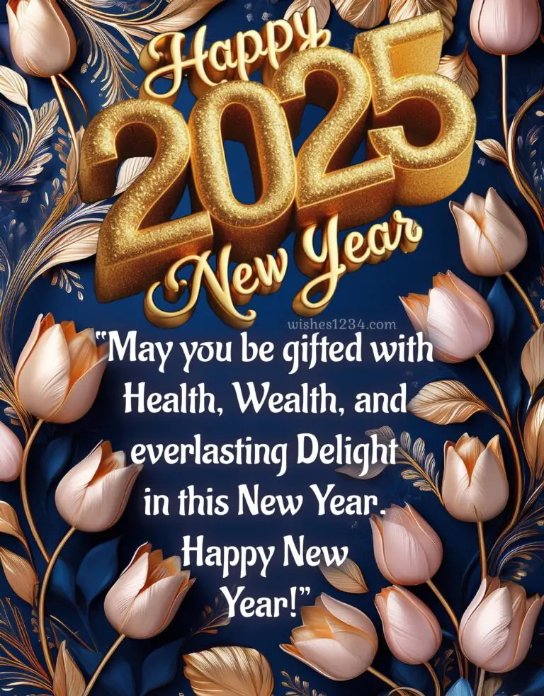Happy New Year 2025 Wishes and Messages with Images.