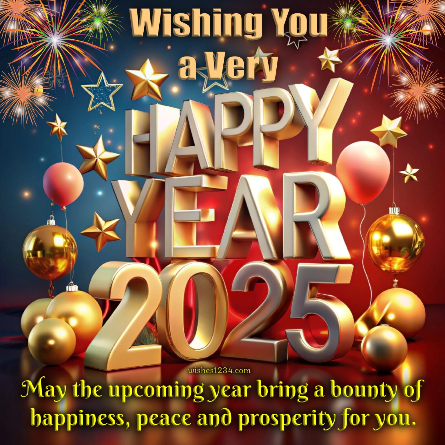 Happy New Year 2025 Wishes and Messages with Images.