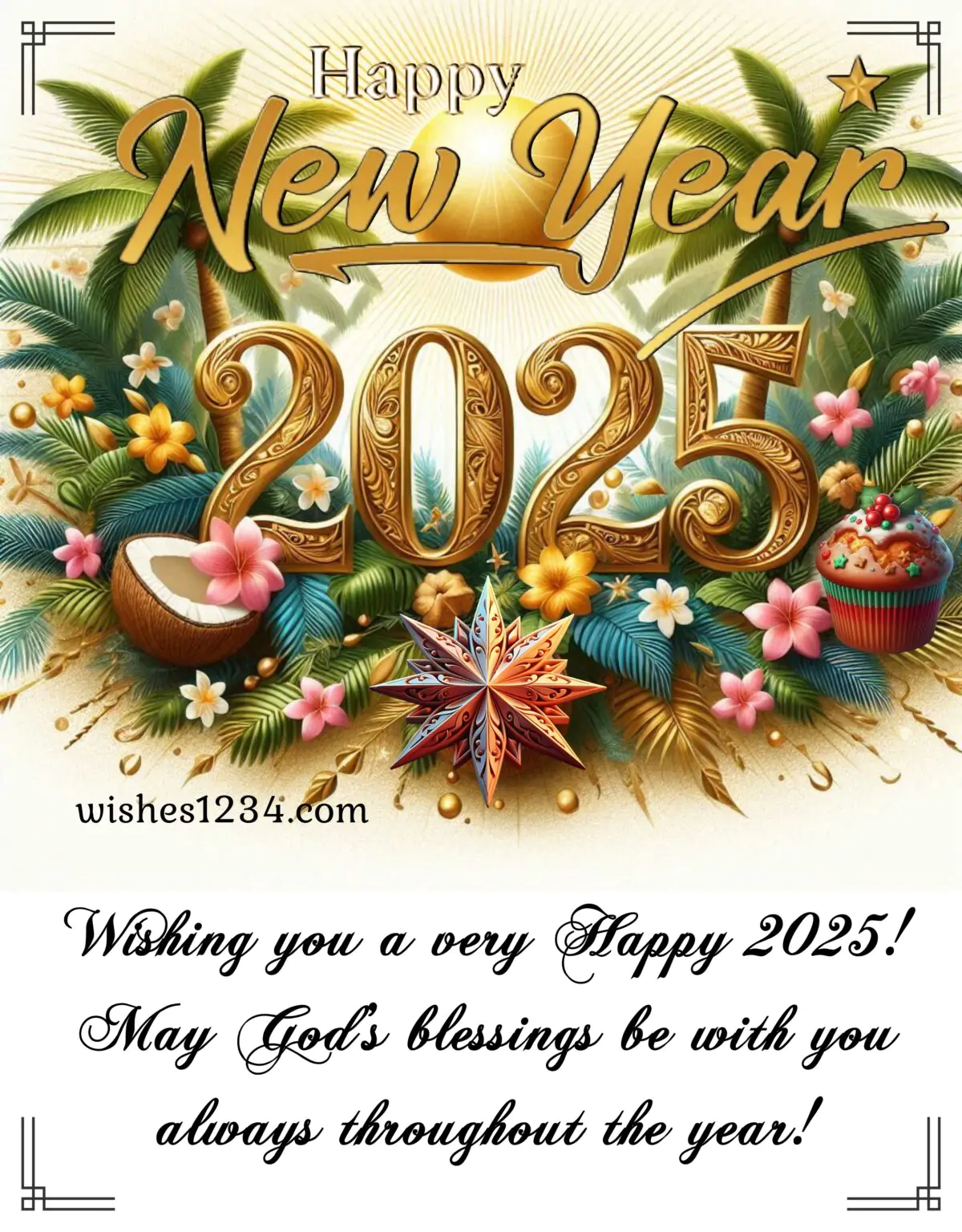 Happy New Year 2025 Wishes and Messages with Images.
