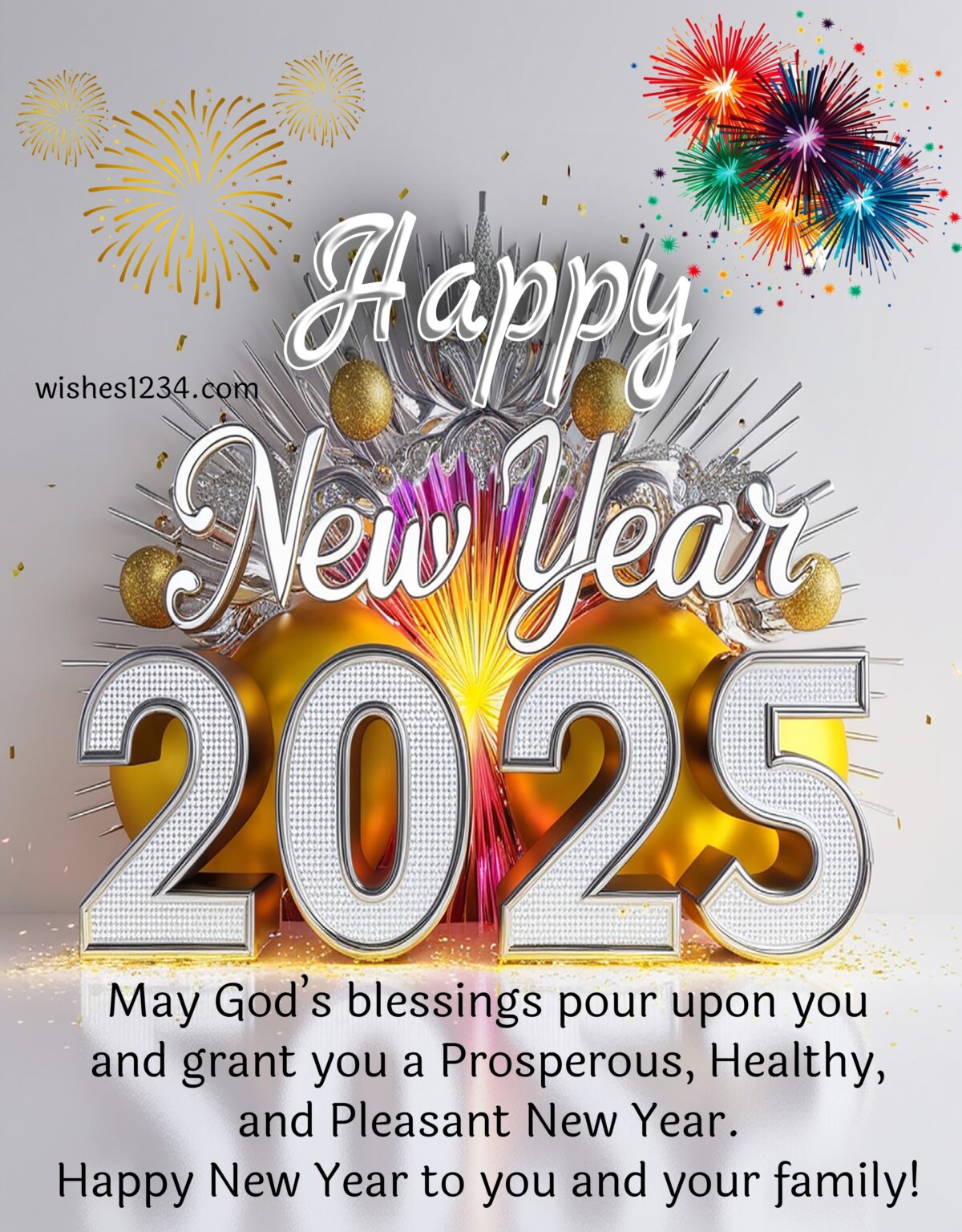 Happy New Year 2025 Wishes and Messages with Images.