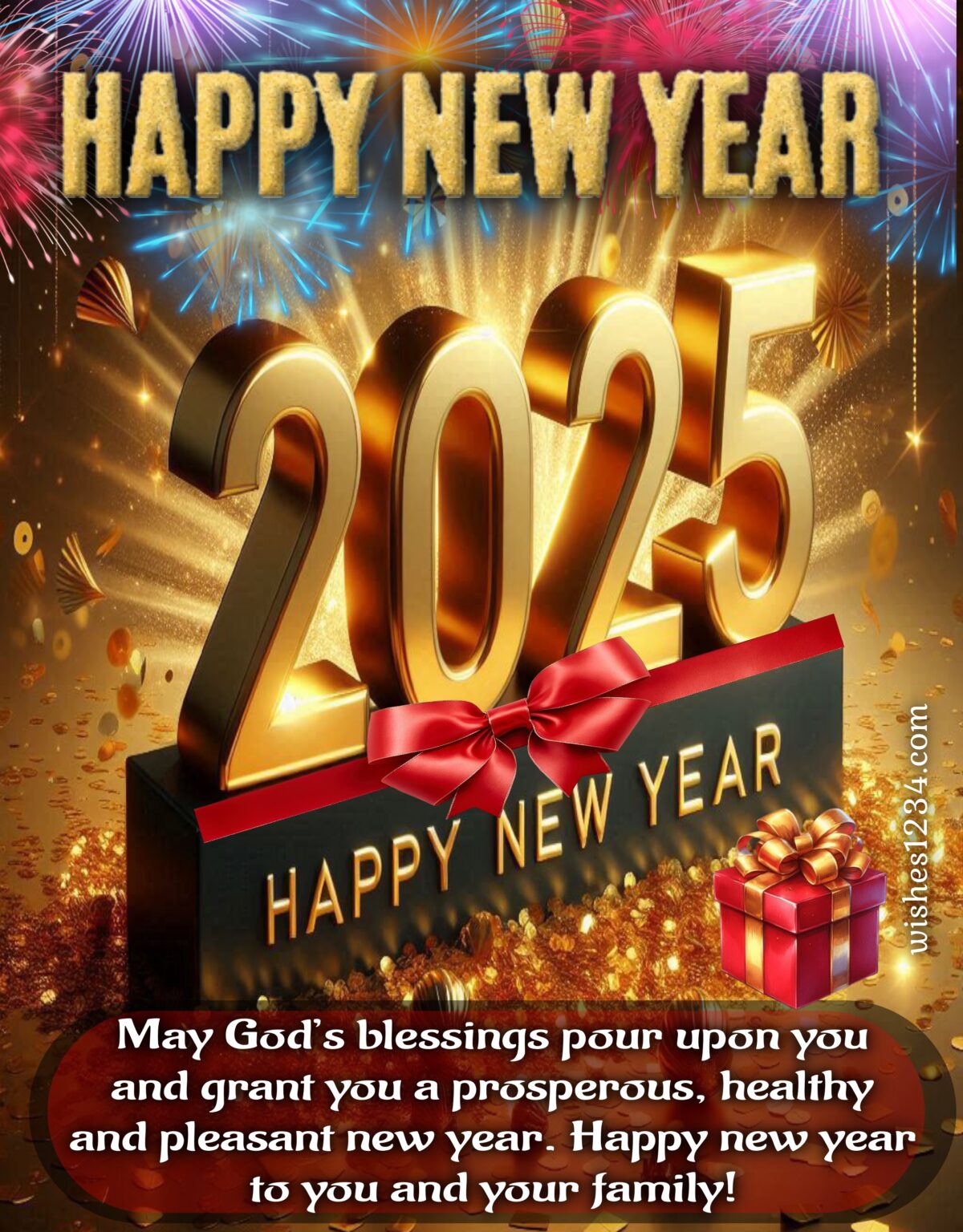 Happy New Year 2025 Wishes and Messages with Images.