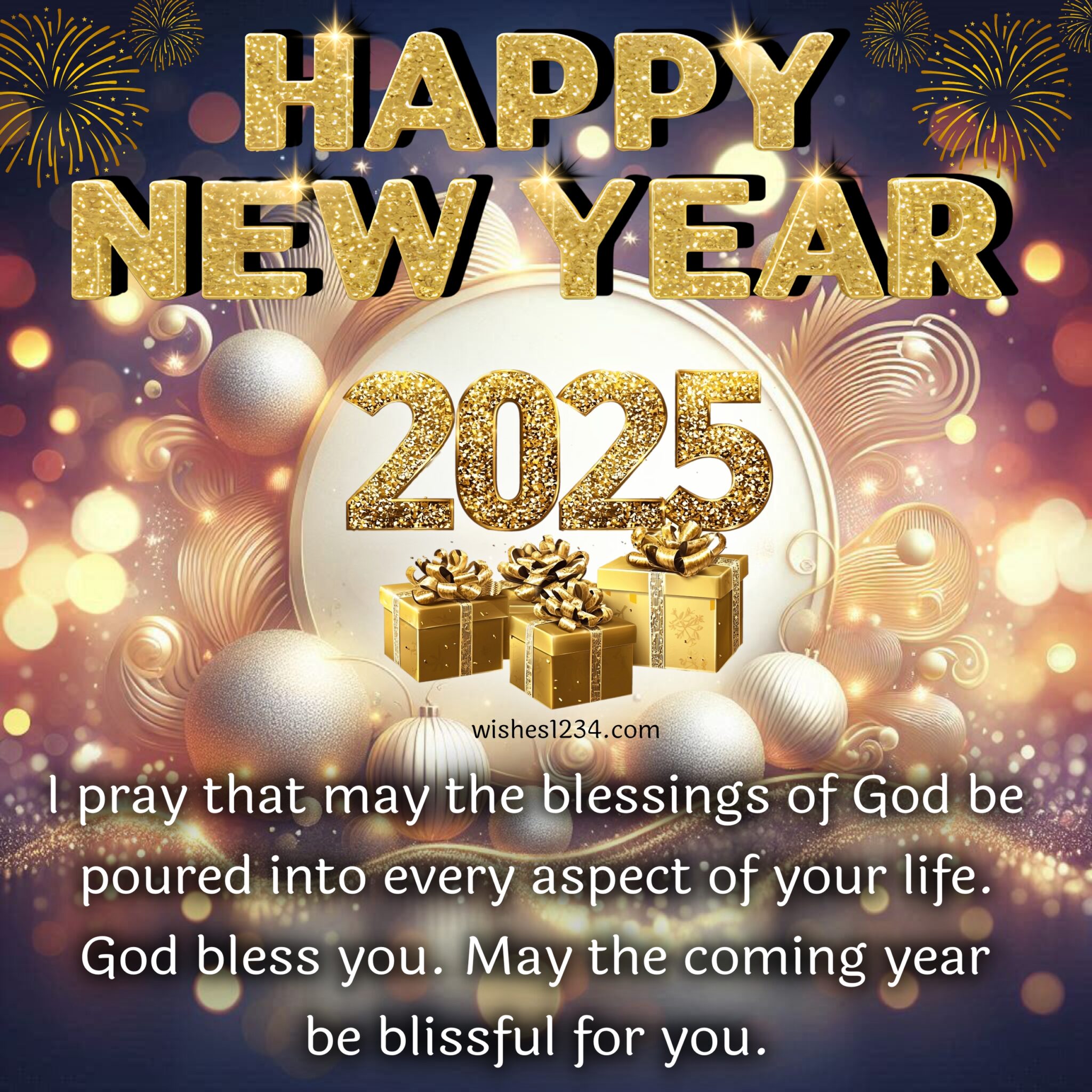 Happy New Year 2025 Wishes and Messages with Images.