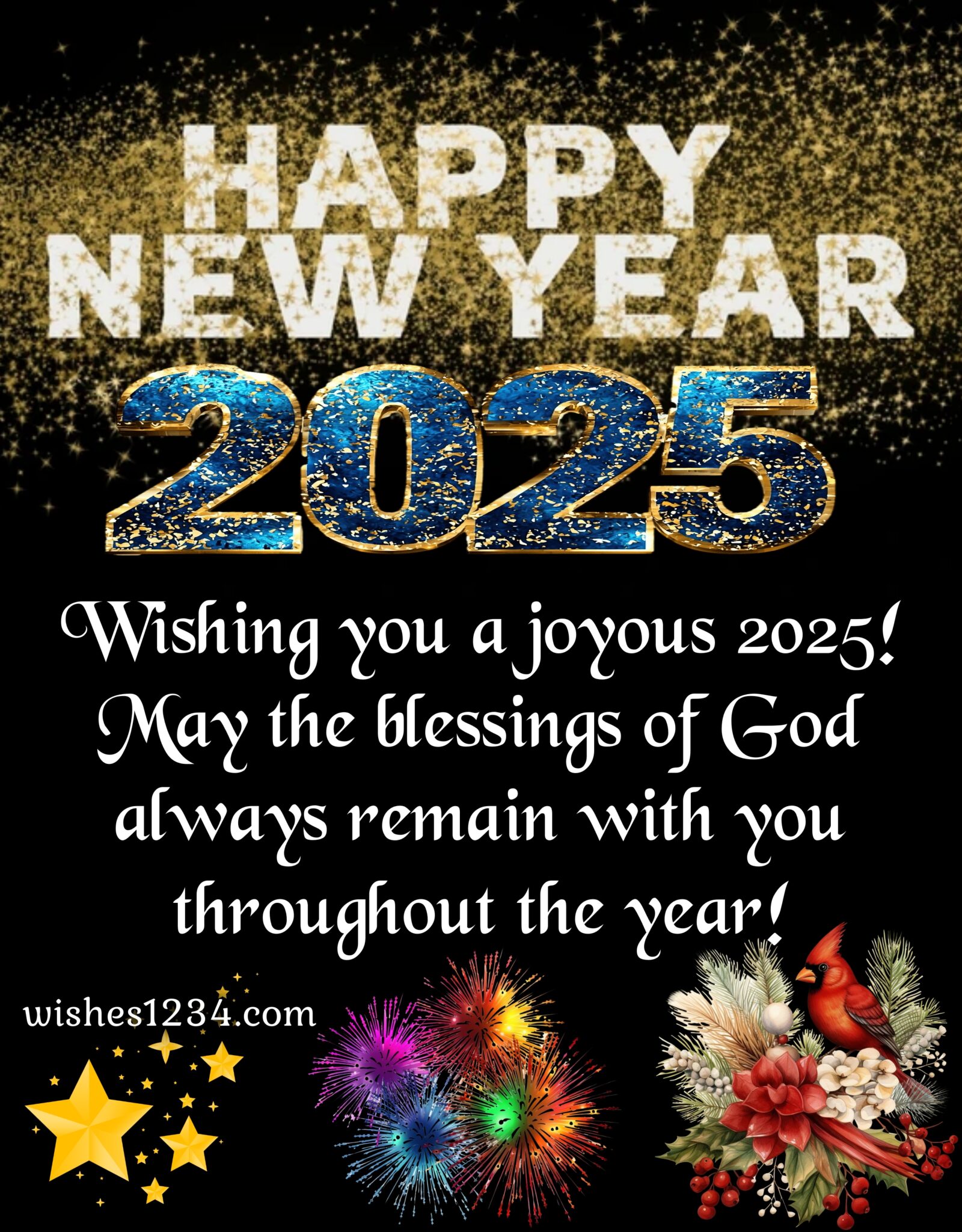 Happy New Year 2025 Wishes and Messages with Images.