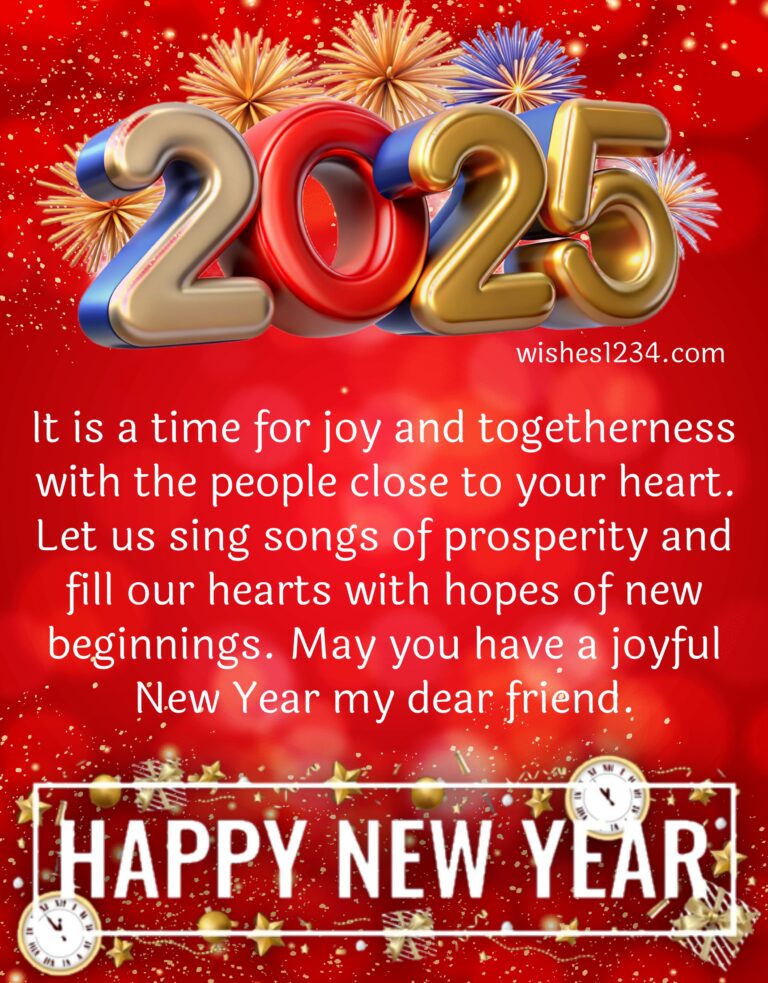 Happy New Year 2025 Wishes and Messages with Images.