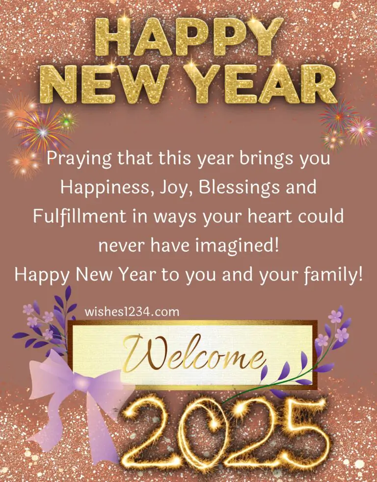 Happy New Year 2025 Wishes and Messages with Images.