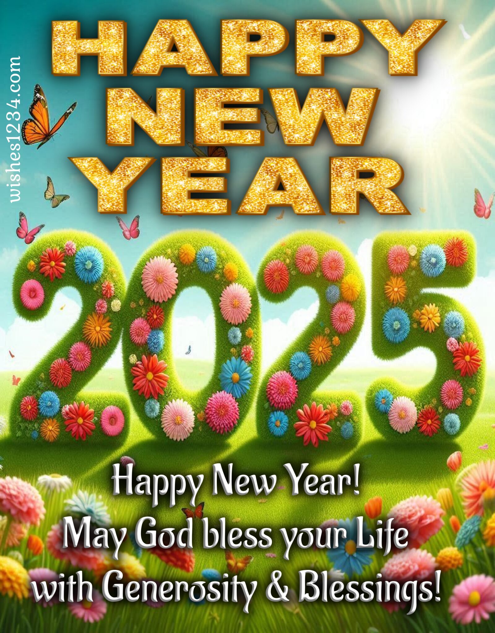 Happy New Year 2025 Wishes and Messages with Images.