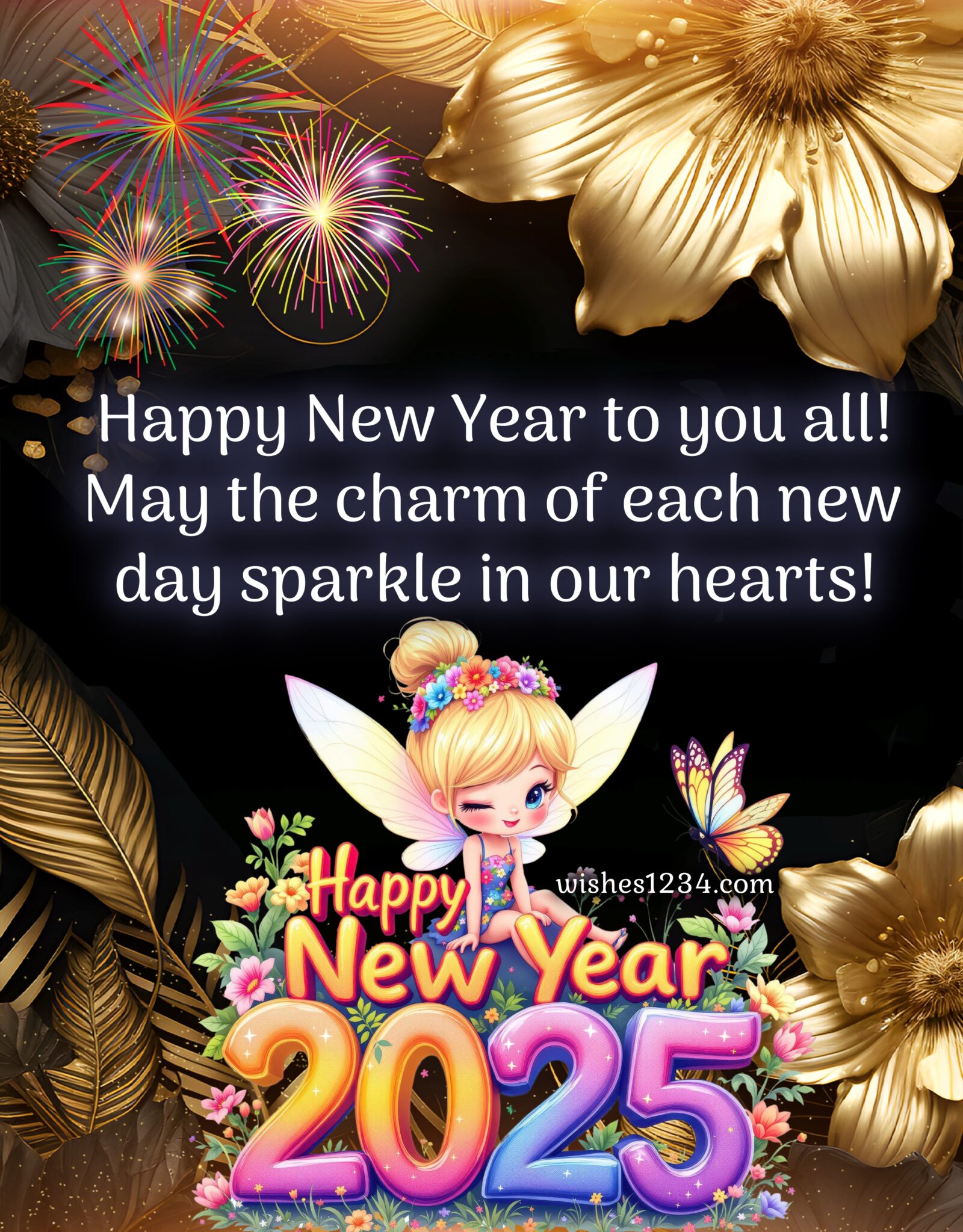Happy New Year 2025 Wishes and Messages with Images.