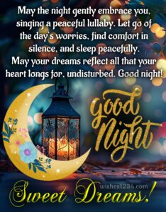 Good Night Images with Blessings and Quotes