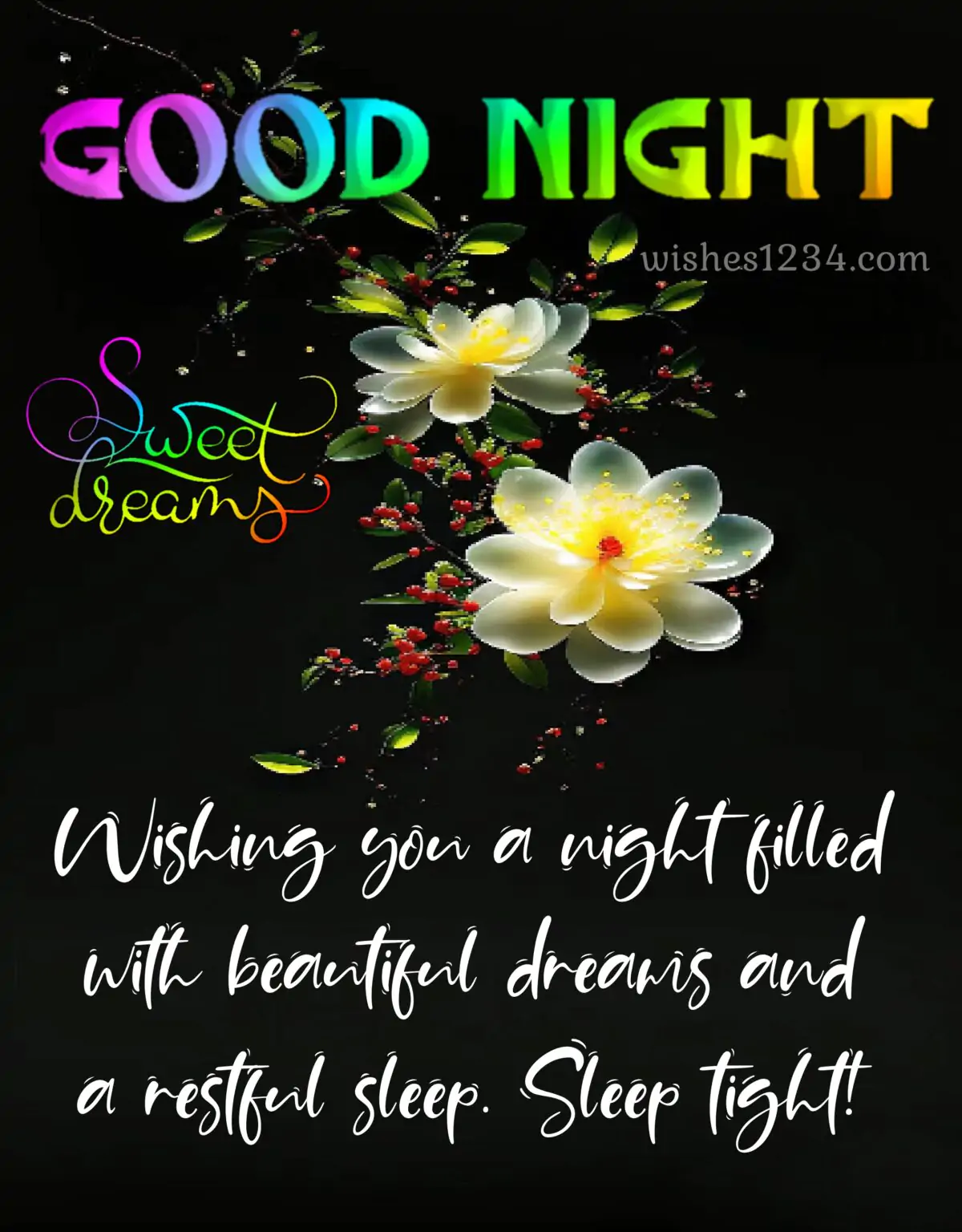 Good Night Images with Blessings and Quotes