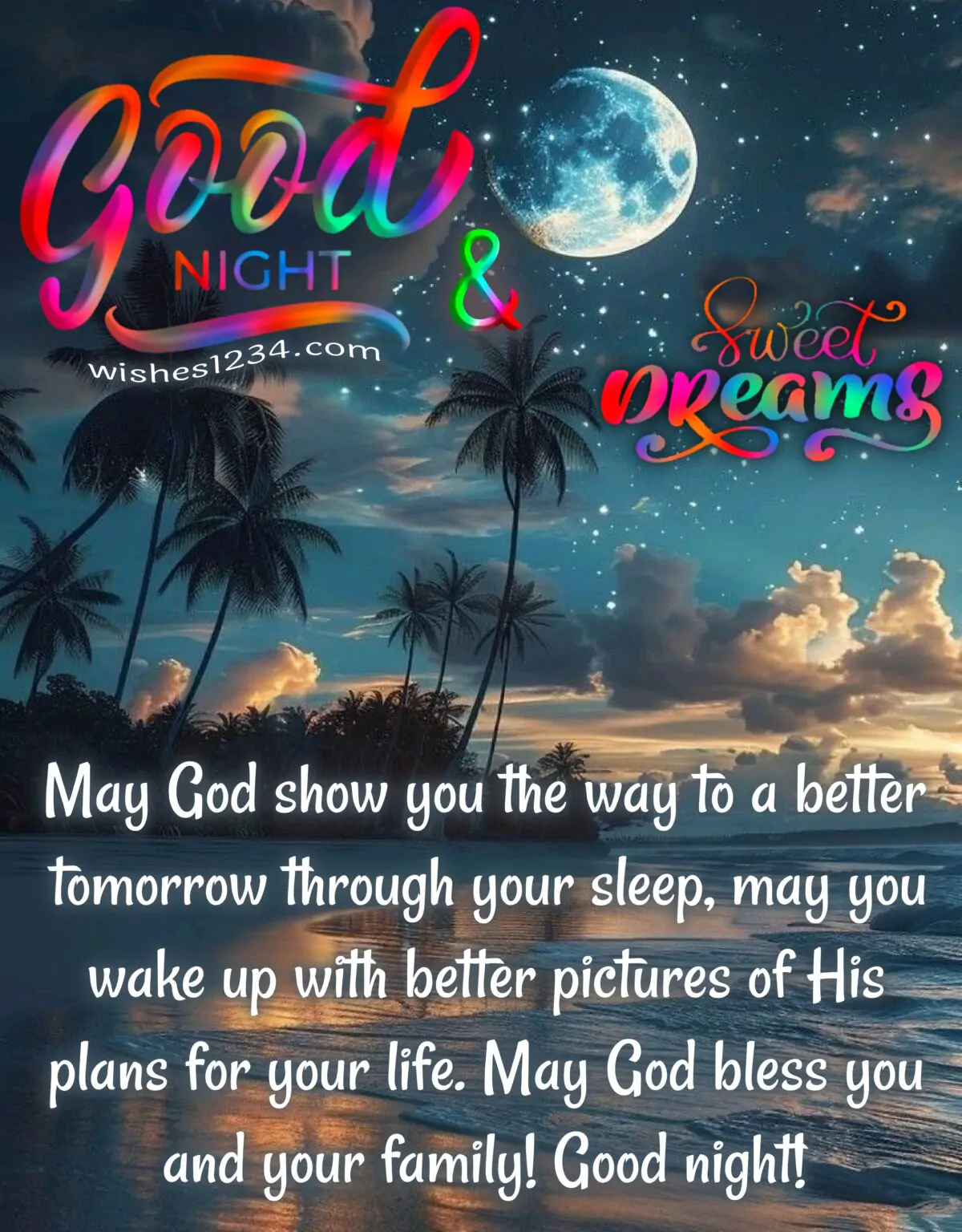 Good Night Images with Blessings and Quotes