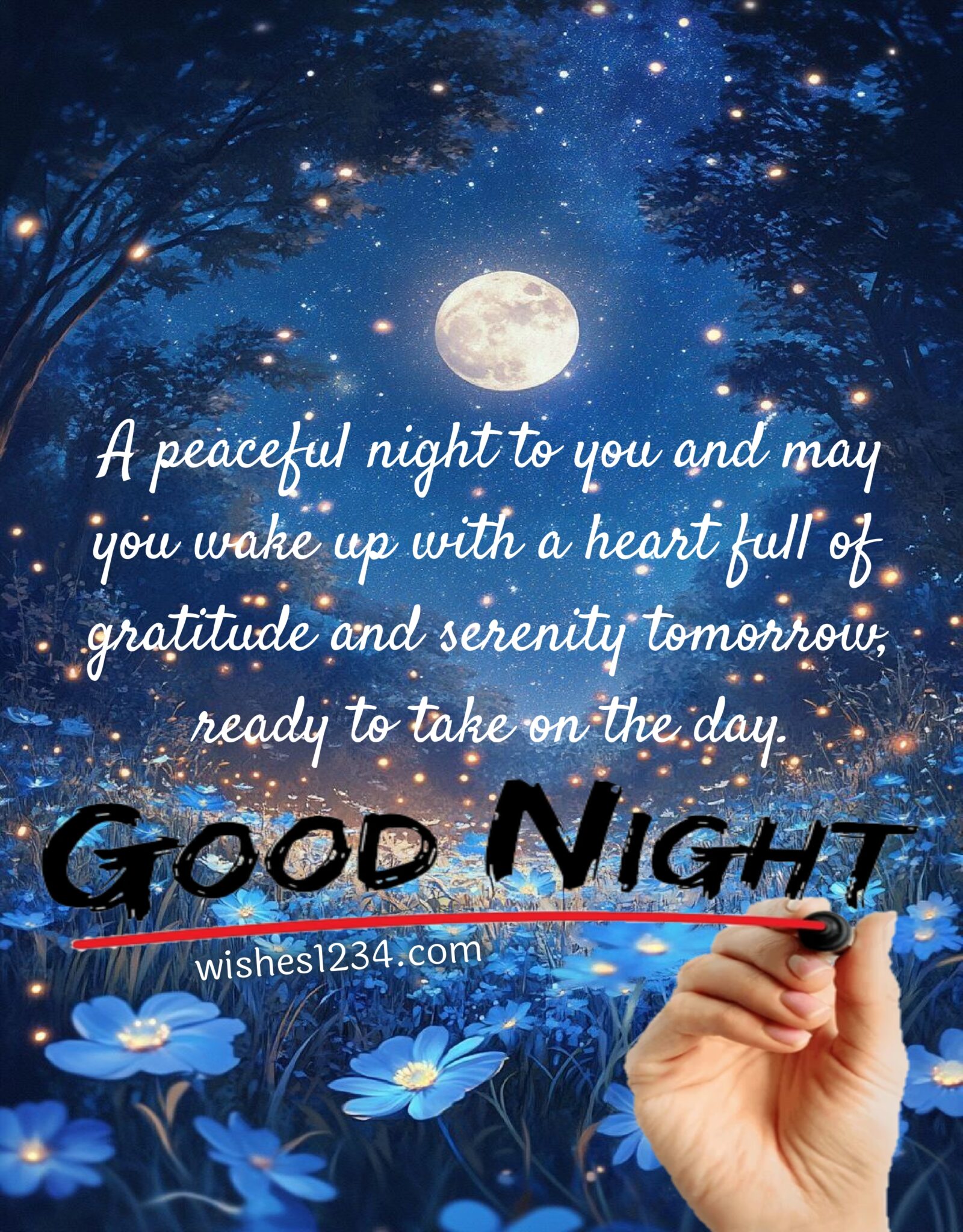 Good Night Images with Blessings and Quotes