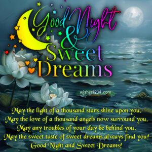Good Night Images with Blessings and Quotes